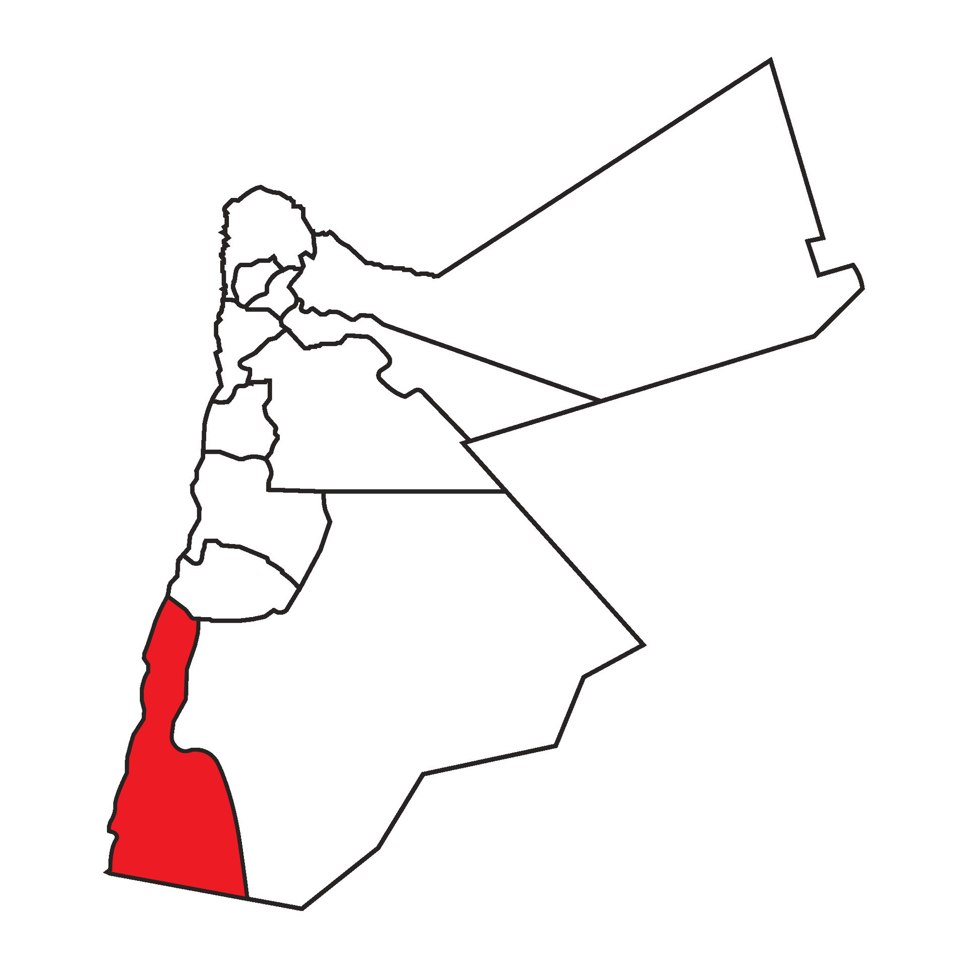Jordan map icon 25708917 Vector Art at Vecteezy