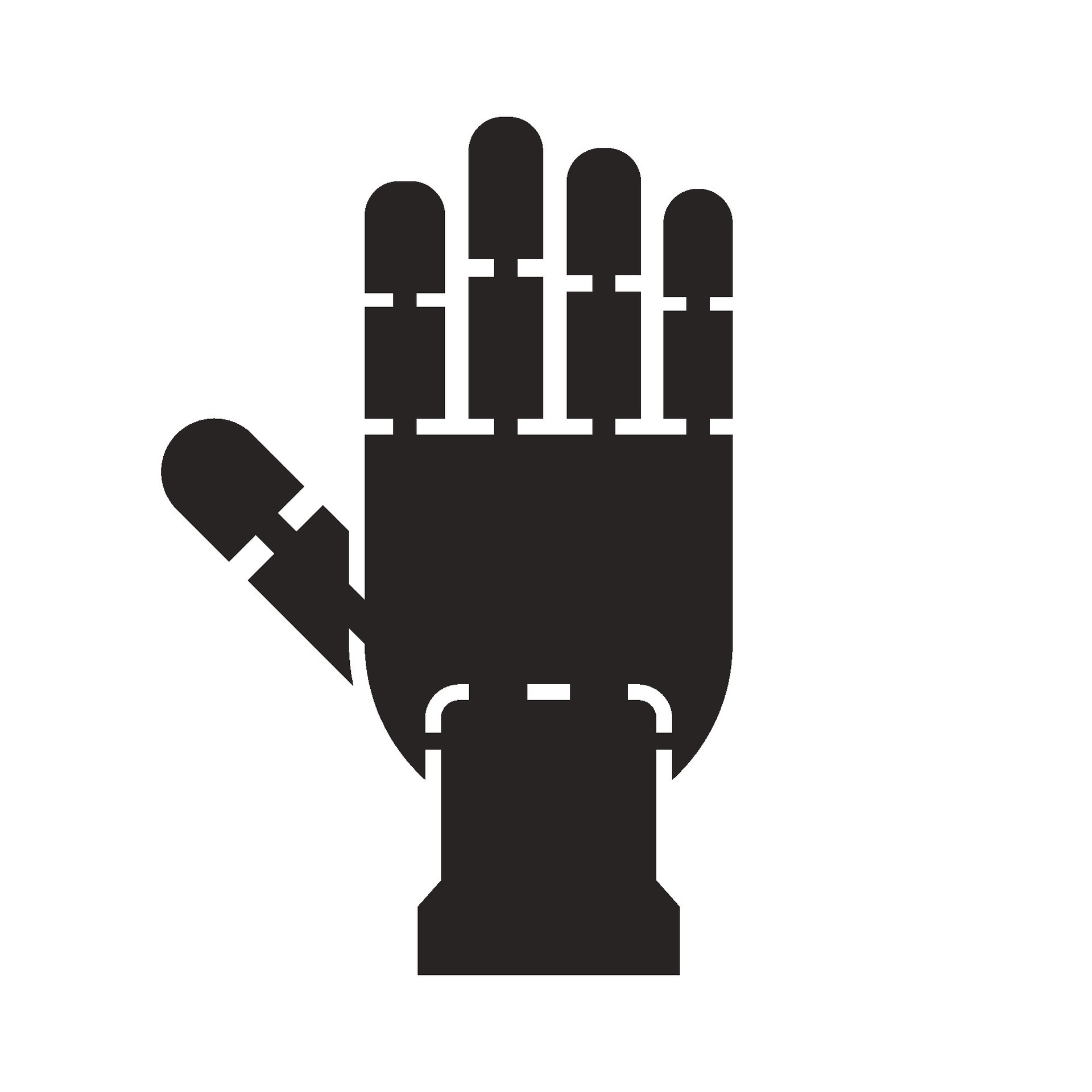 Robot hand icon 25708928 Vector Art at Vecteezy