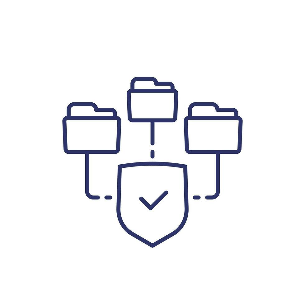 secure folders line icon, data security 25713203 Vector Art at Vecteezy