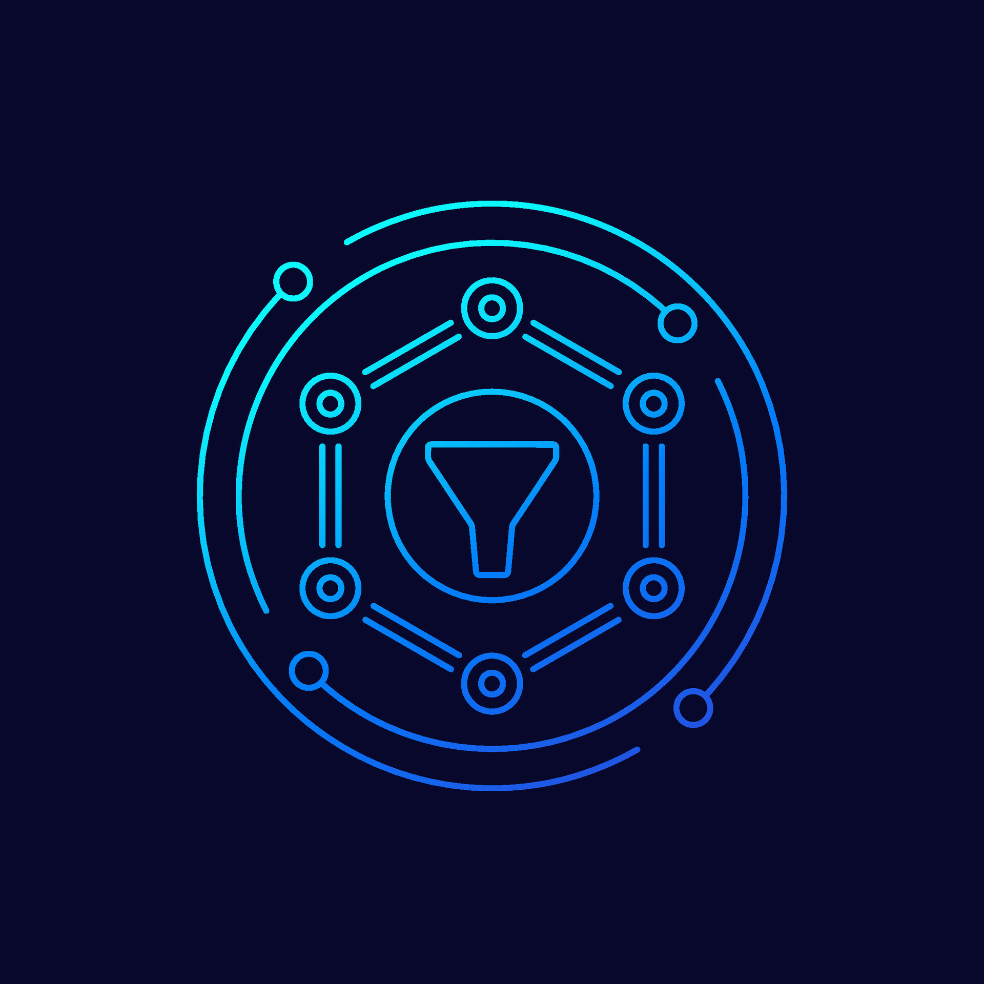 Data filtering process icon, linear design 25713286 Vector Art at Vecteezy Data filtering process icon, linear design 25713286 Vector Art at Vecteezy