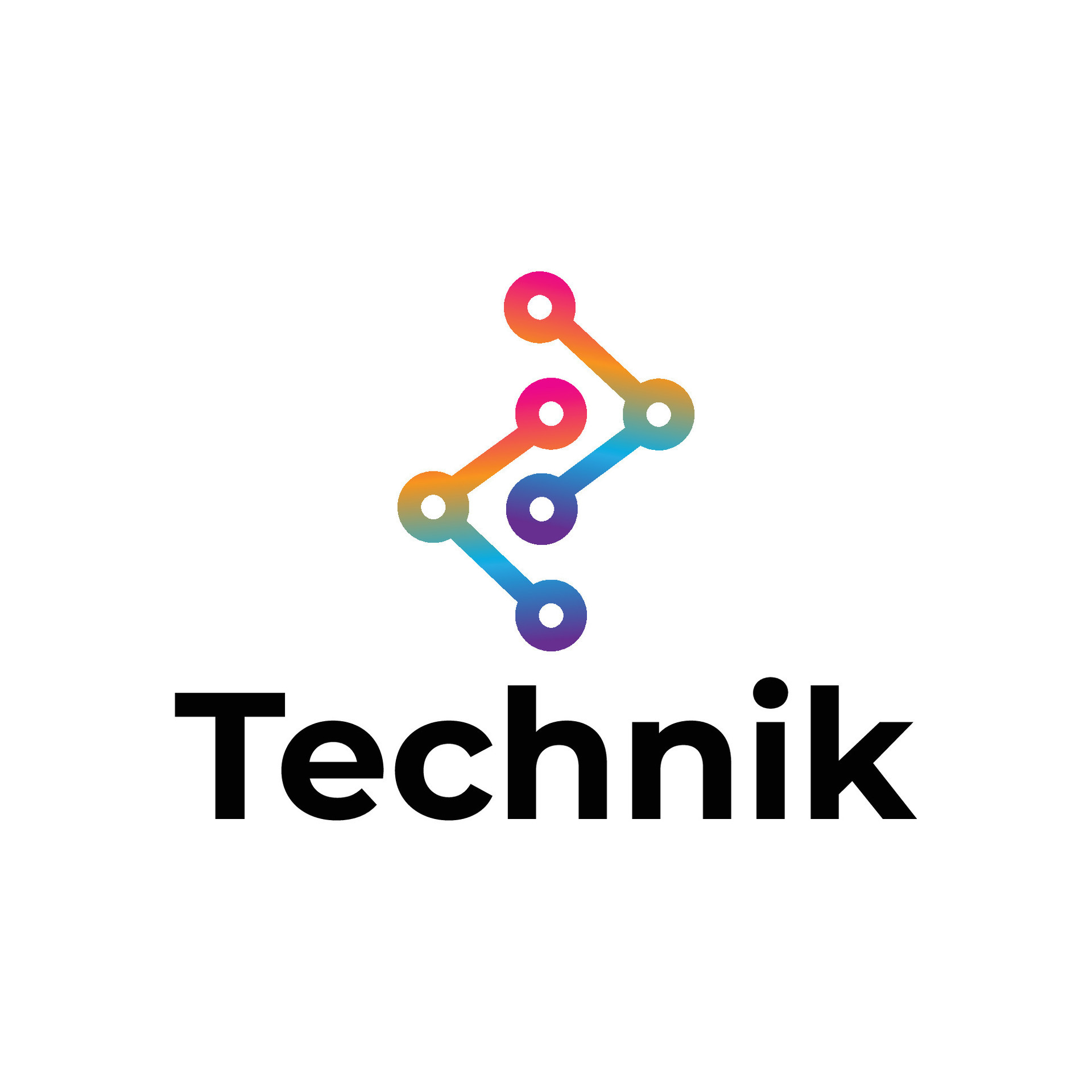 Technik modern tech logo design 25715331 Vector Art at Vecteezy