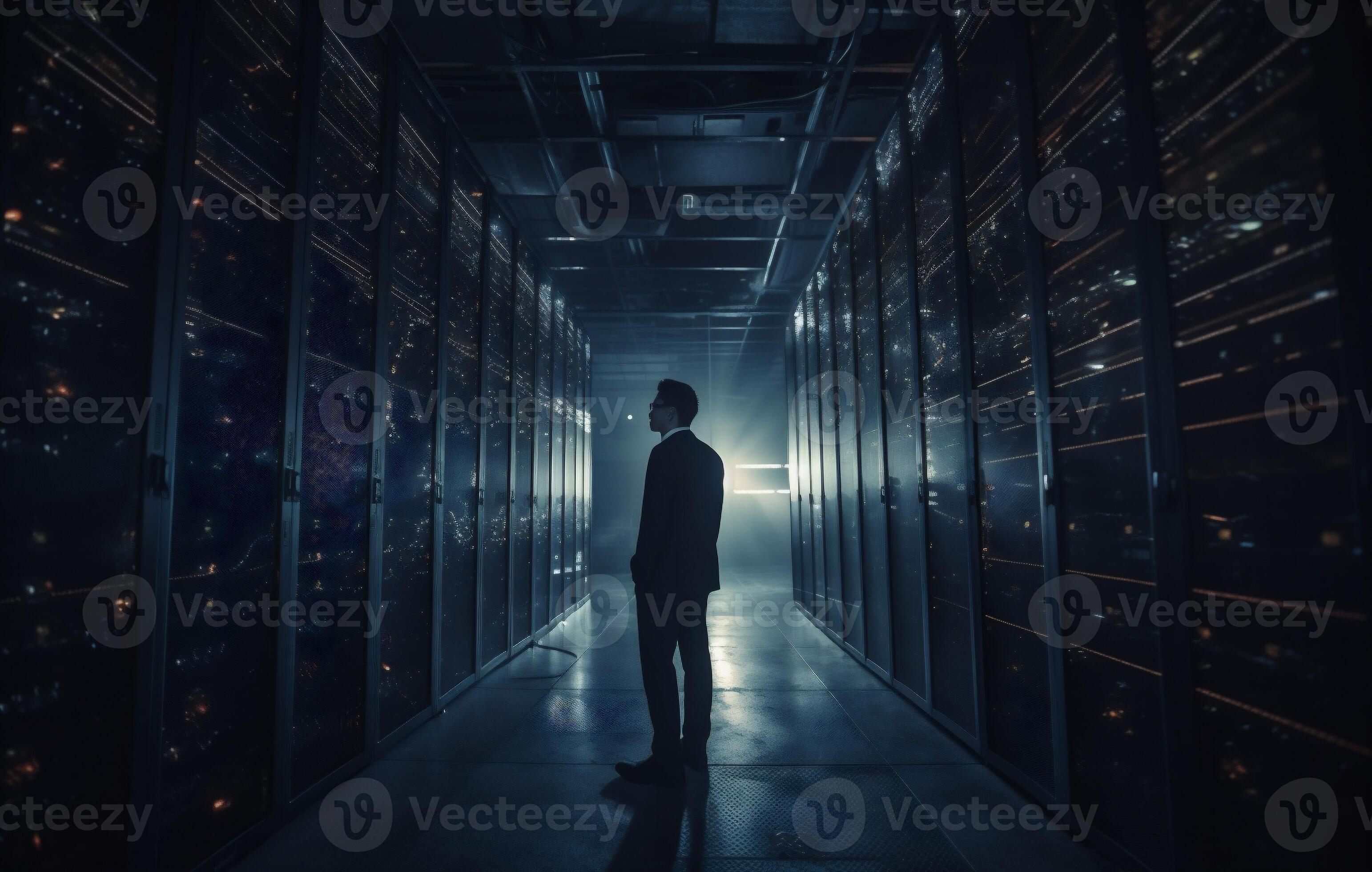 Science Man Computer Datum System Connection Data Technology Center Server Storage Network