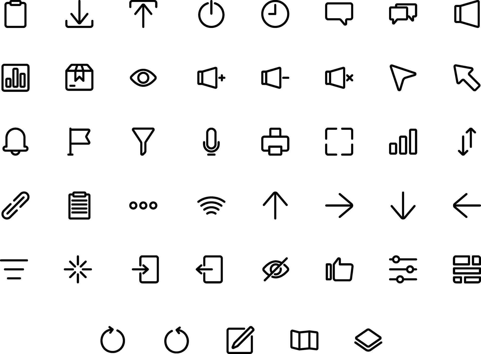 Vector of Essential UI 2 Icon Set. Perfect for user interface, new ...