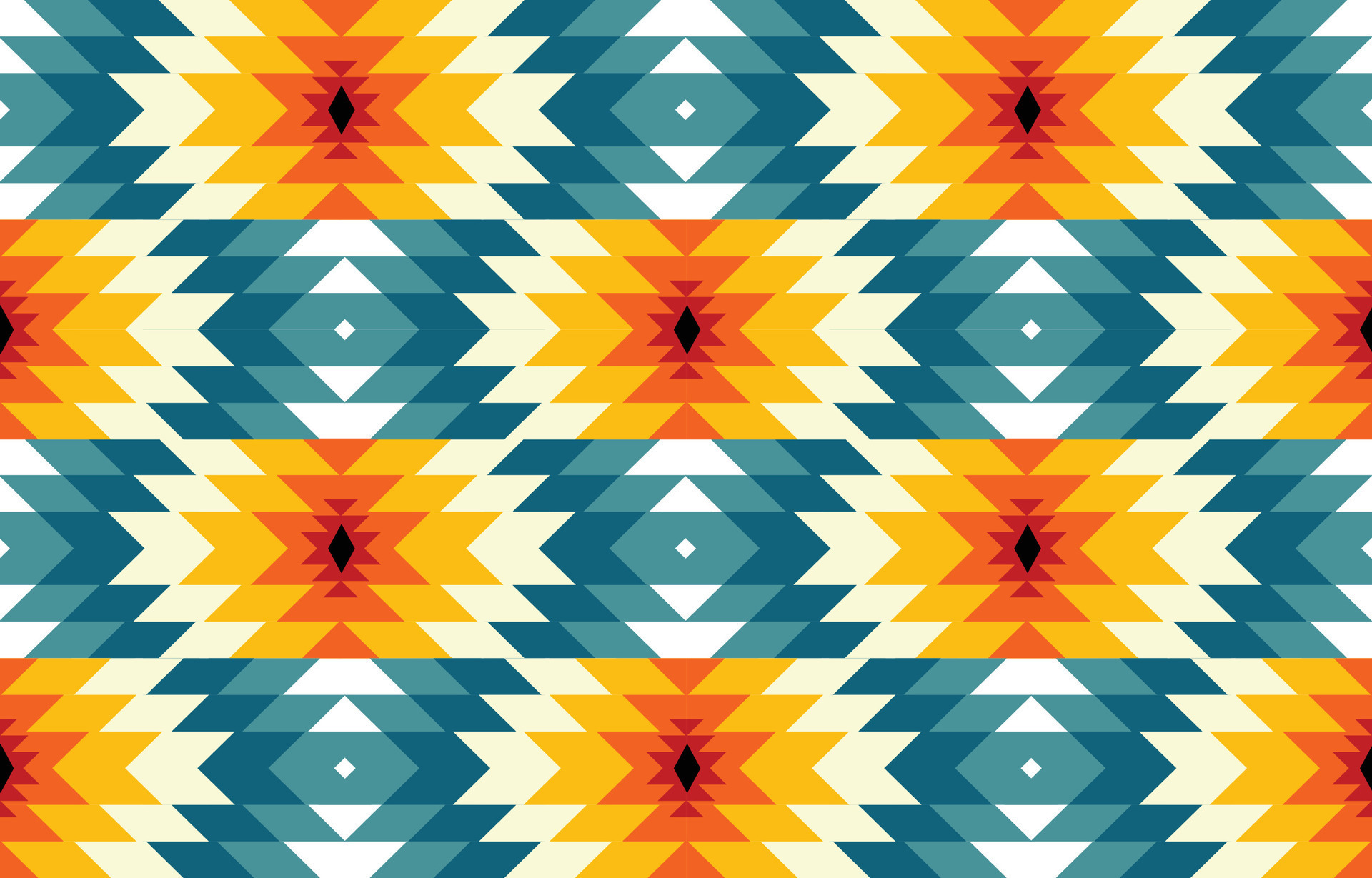 Ethnic Geometric Pattern Design In American Mexican Western Aztec Motif Striped And Bohemian