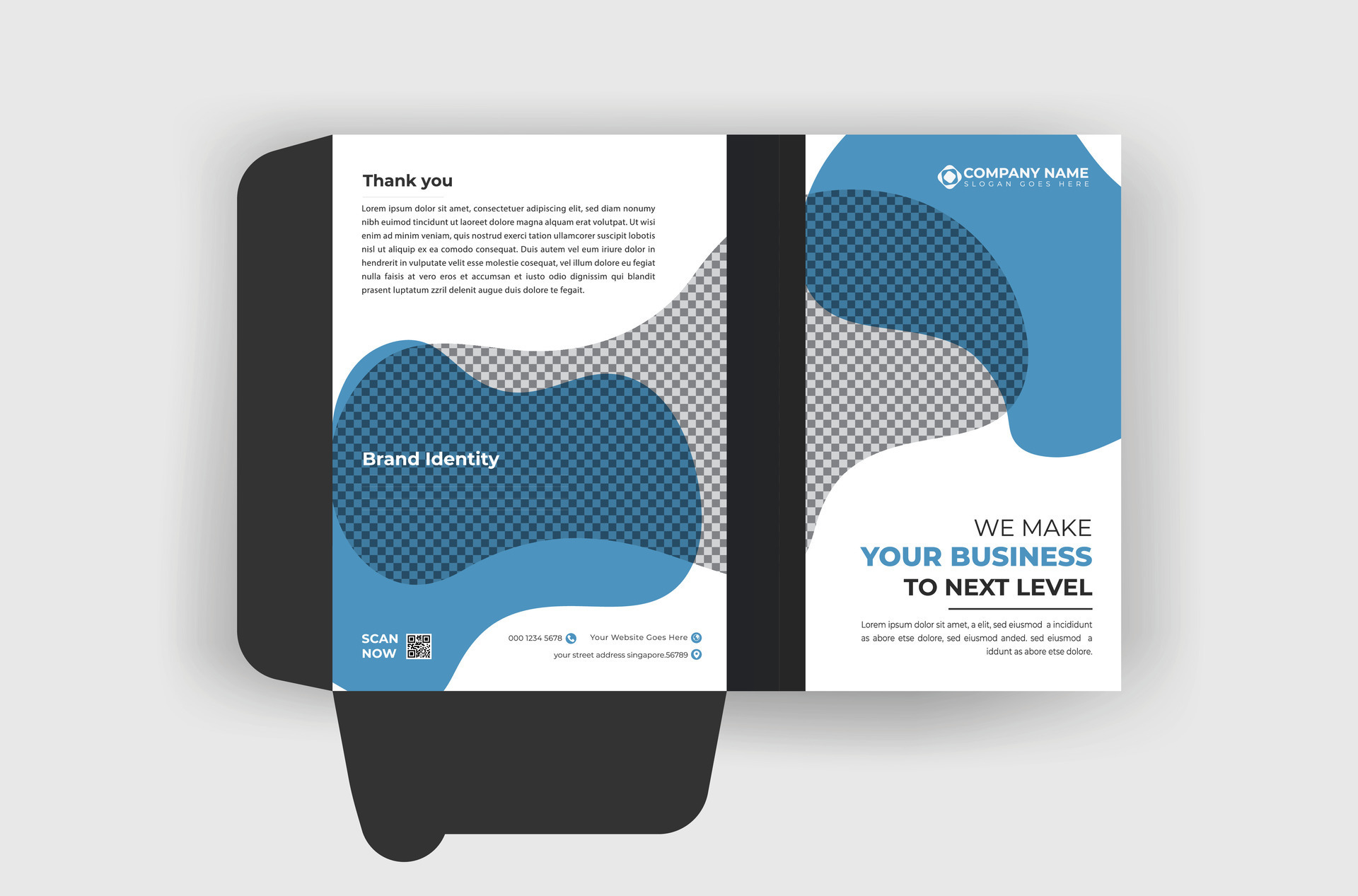 Creative and professional minimal clean colorful file folder design ...