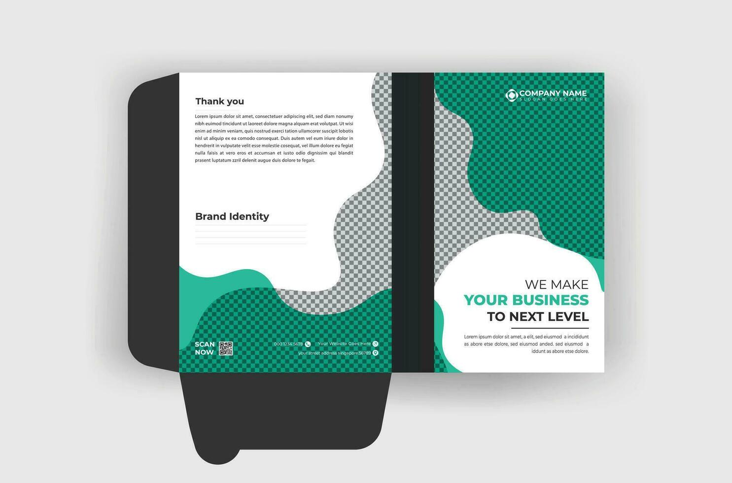 Creative And Professional Minimal Clean Colorful File Folder Design Template 25724590 Vector Art