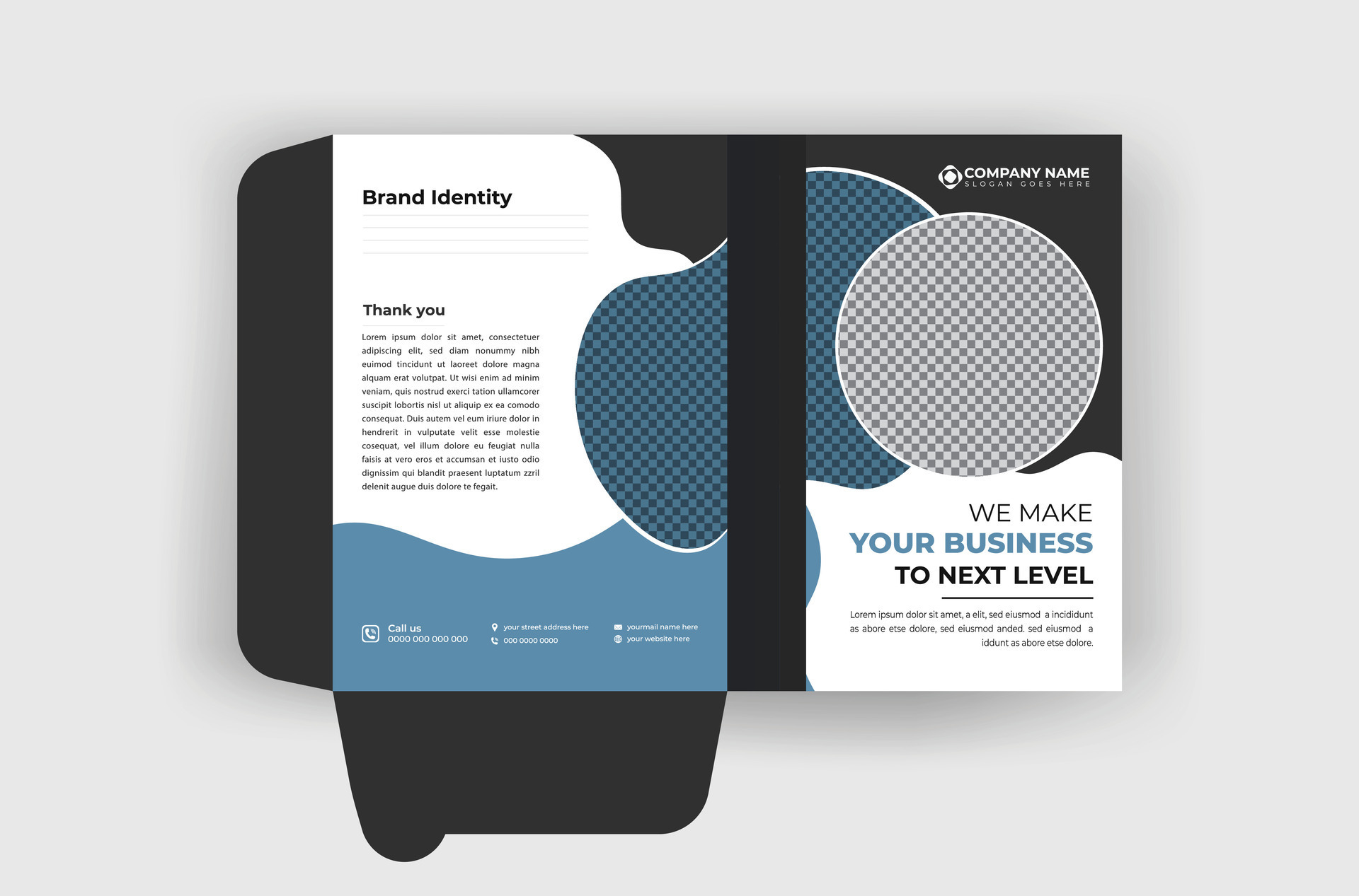 Creative and professional minimal clean colorful file folder design ...