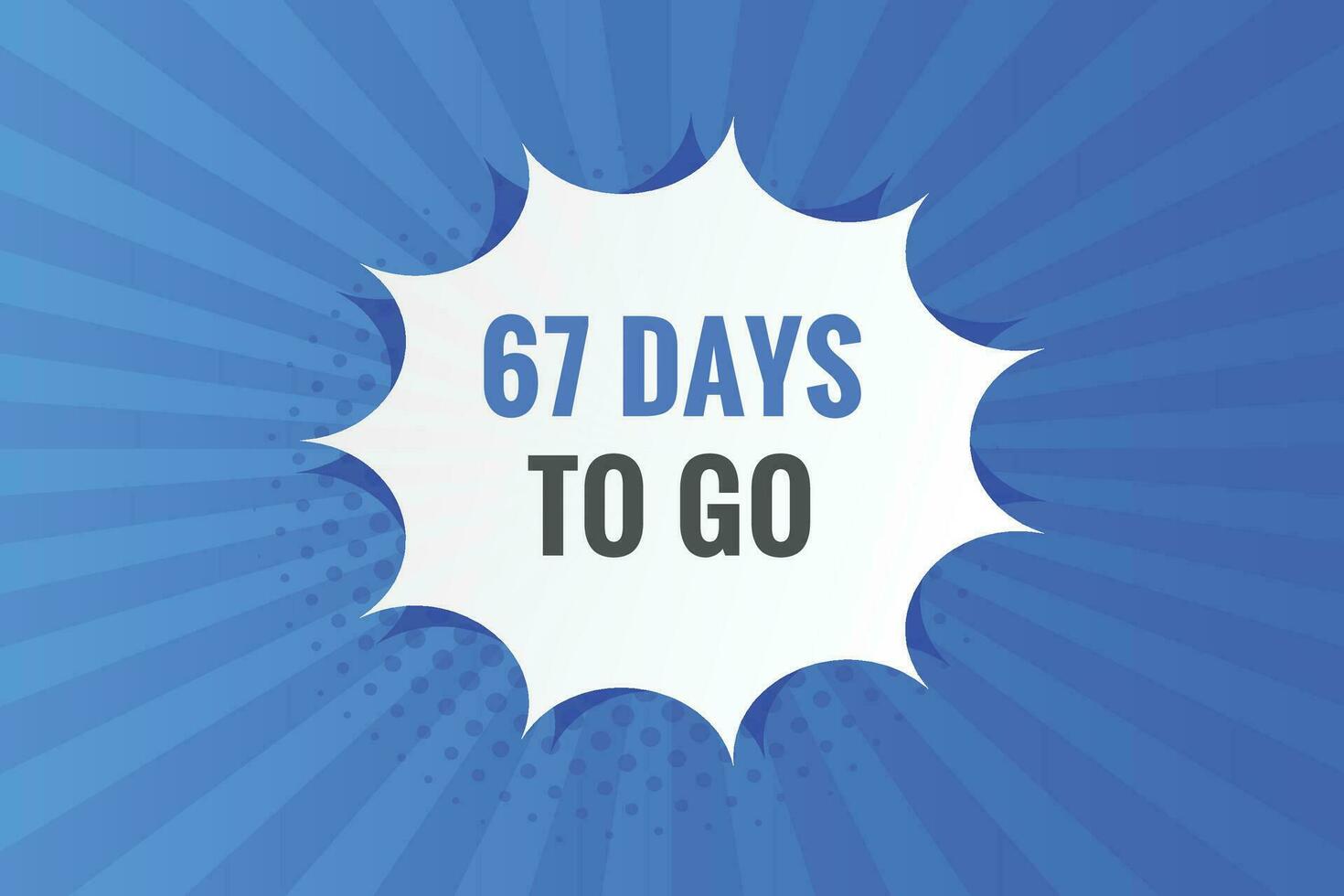 67 days to go countdown template. 67 day Countdown left days banner design 25726656 Vector Art ...