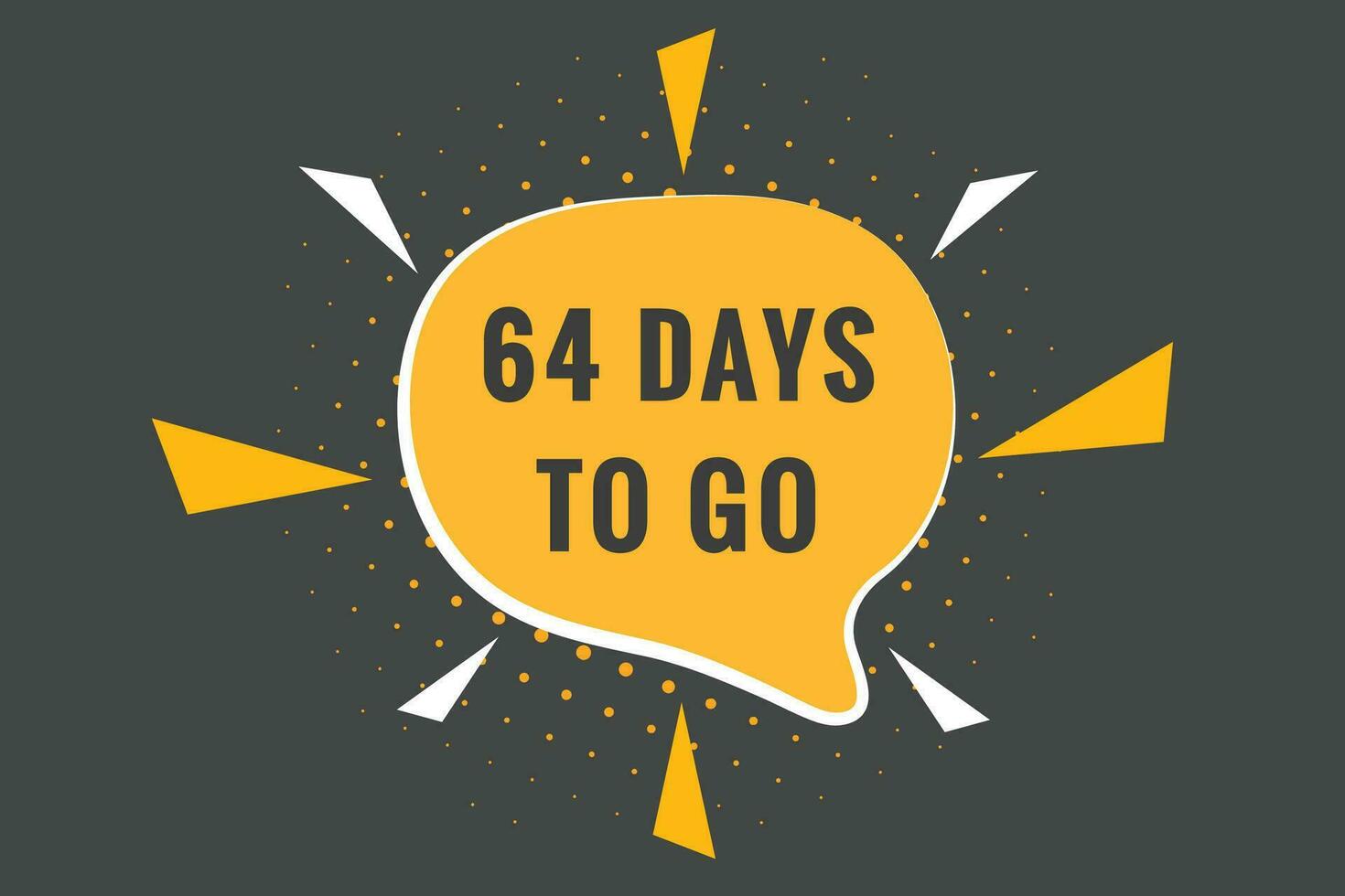 64 days to go countdown template. 64 day Countdown left days banner ...