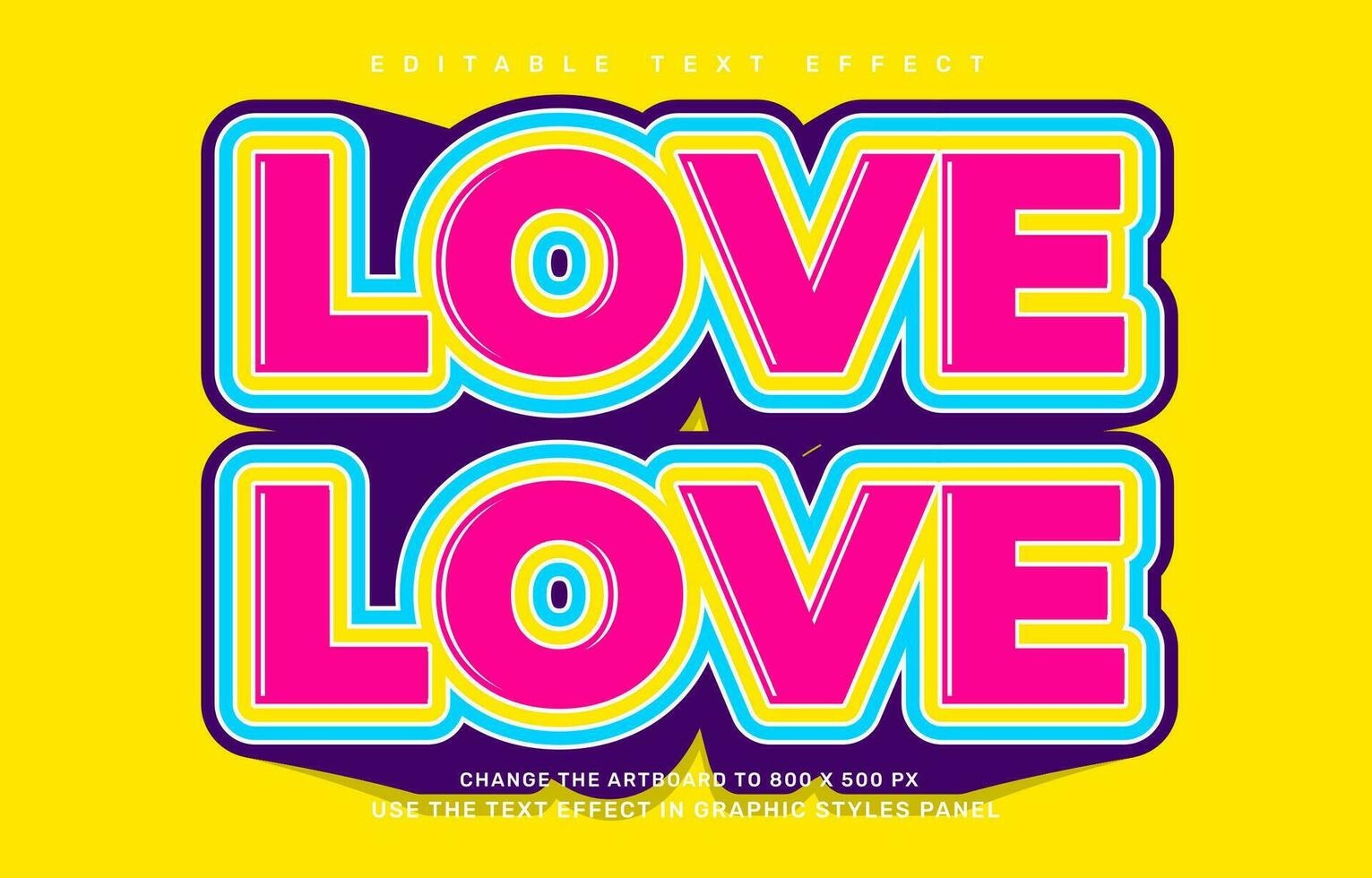 Love Editable Text Effect Template 25728761 Vector Art At Vecteezy