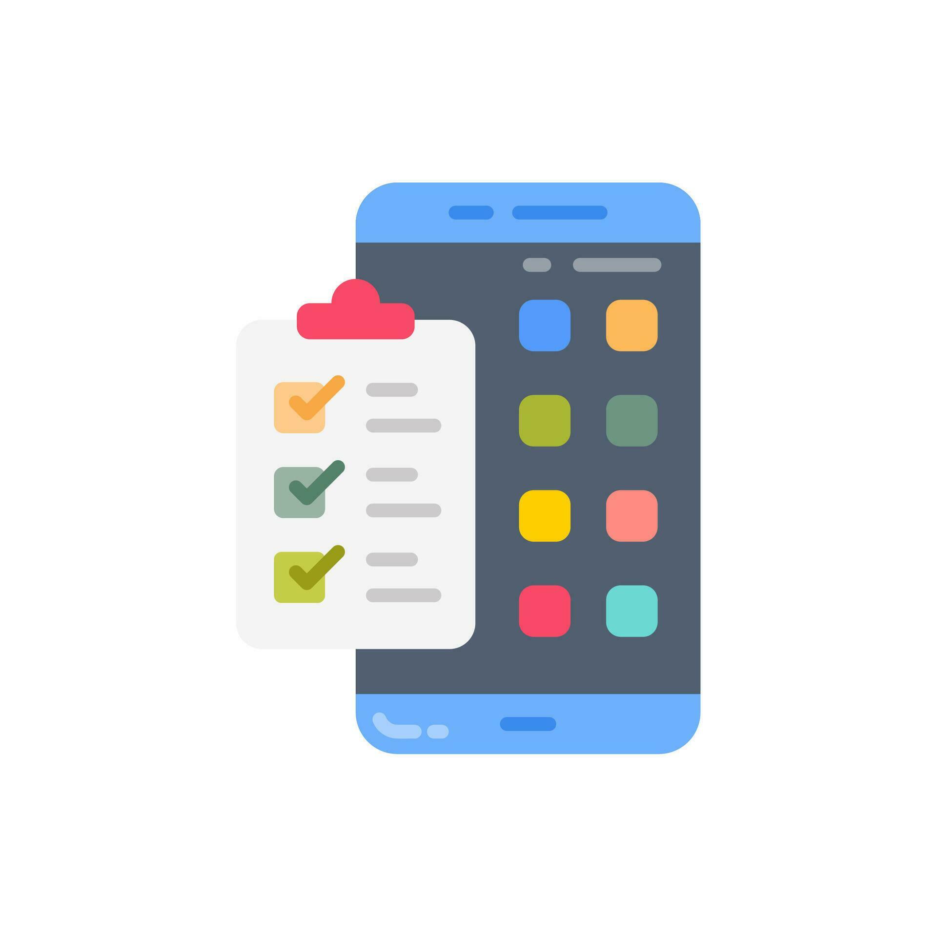 Task Tracking App icon in vector. Illustration 25729652 Vector Art at ...