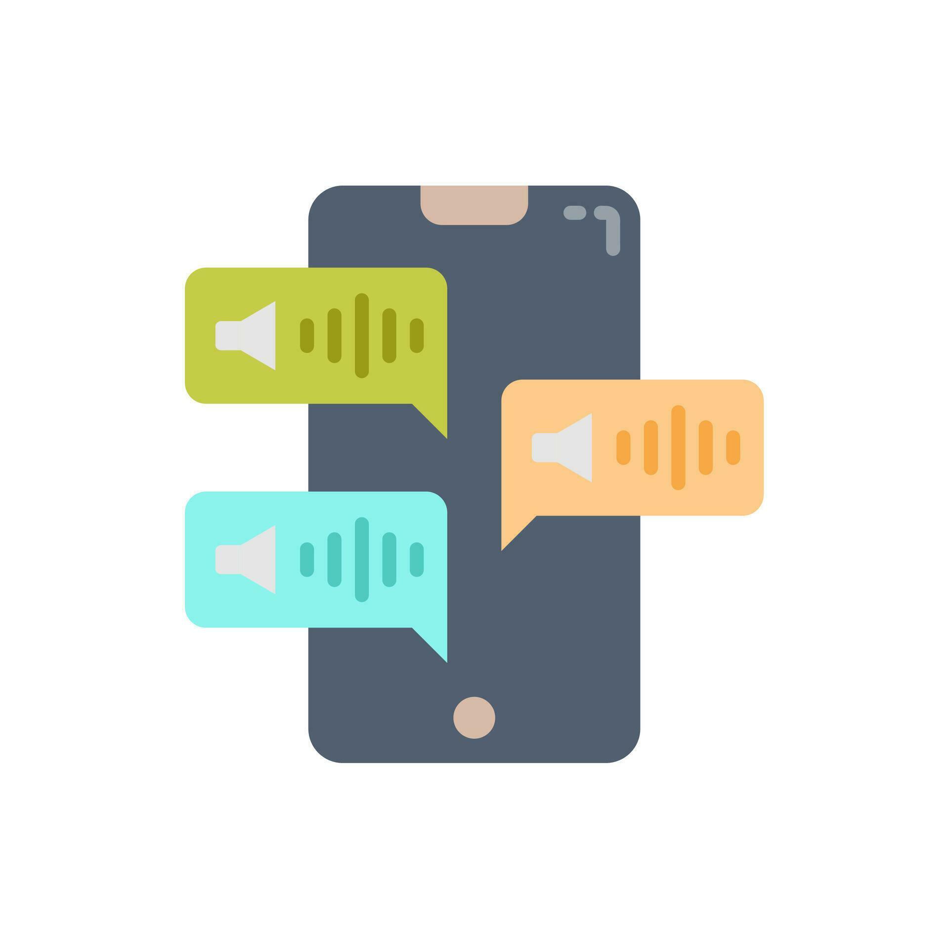 Voice message icon in vector. Illustration 25729670 Vector Art at Vecteezy