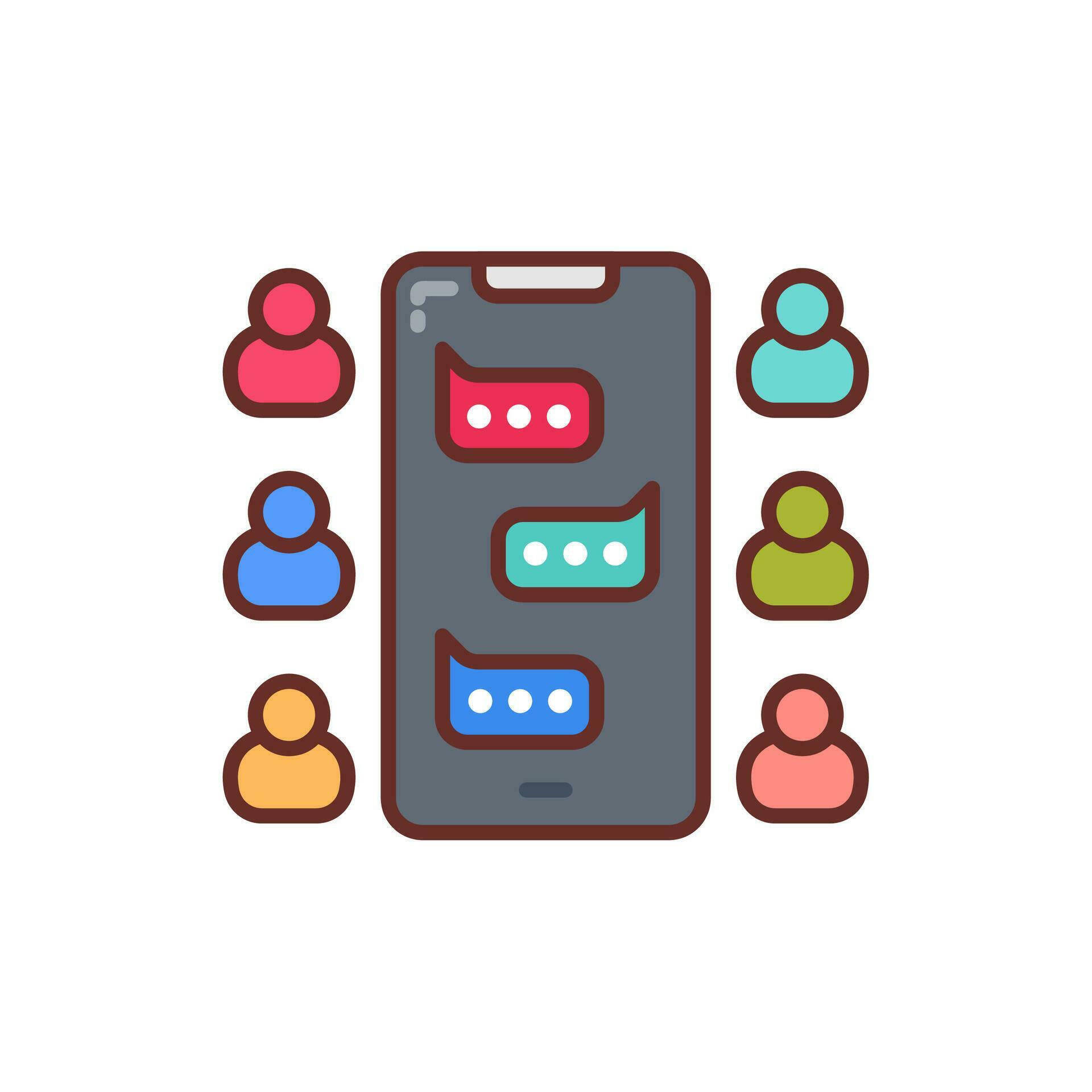 Instant Messaging icon in vector. Illustration 25729754 Vector Art at ...