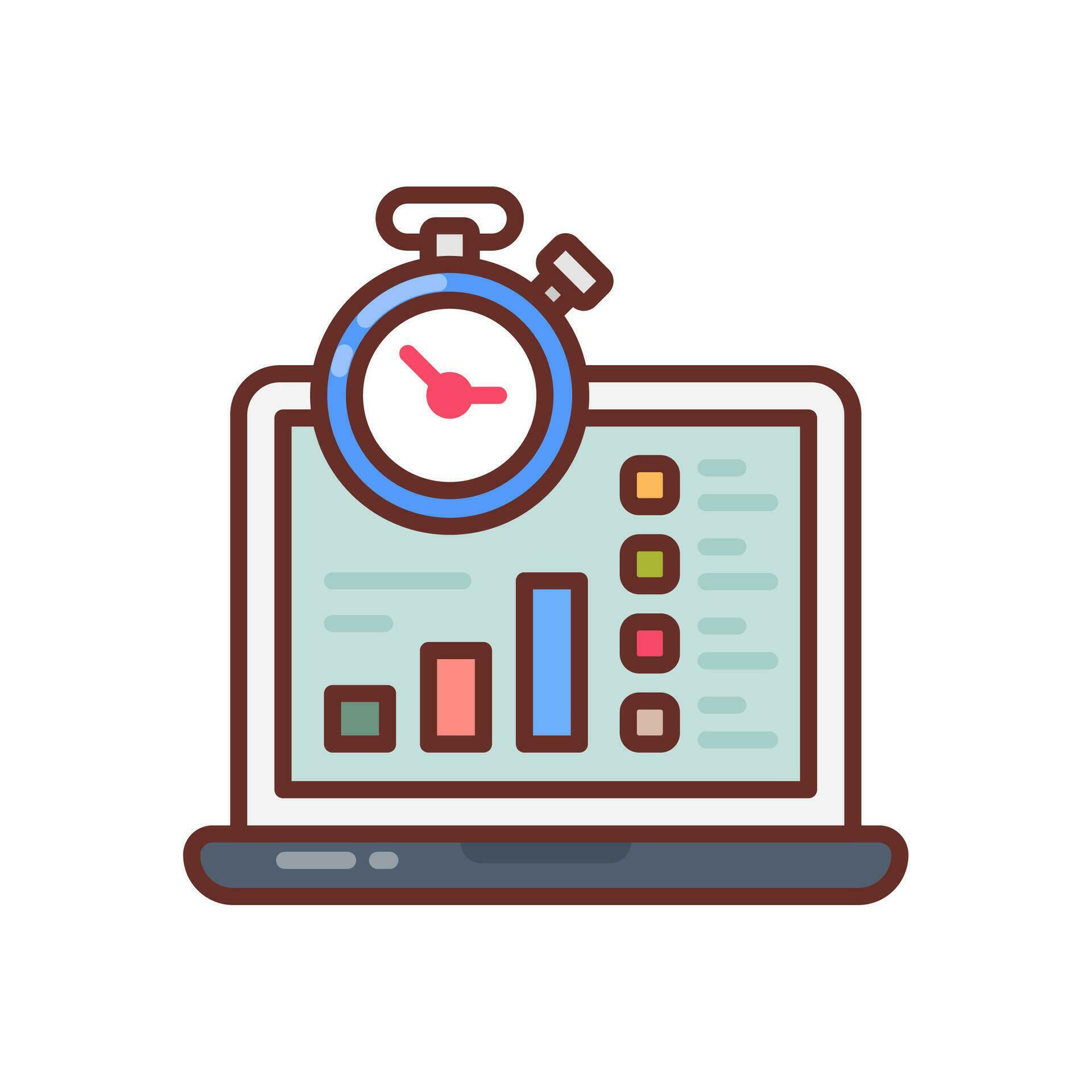 Project Tracking icon in vector. Illustration 25729764 Vector Art at ...
