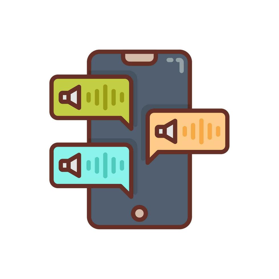 Voice message icon in vector. Illustration 25729883 Vector Art at Vecteezy