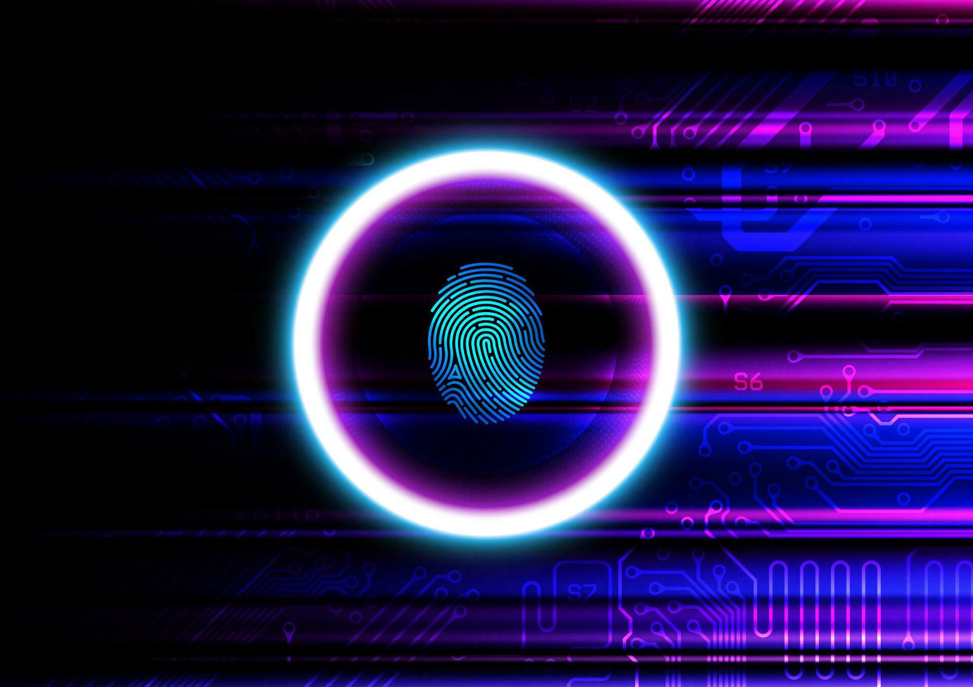 Abstract Circuit Technology Background With Digital Data Connection