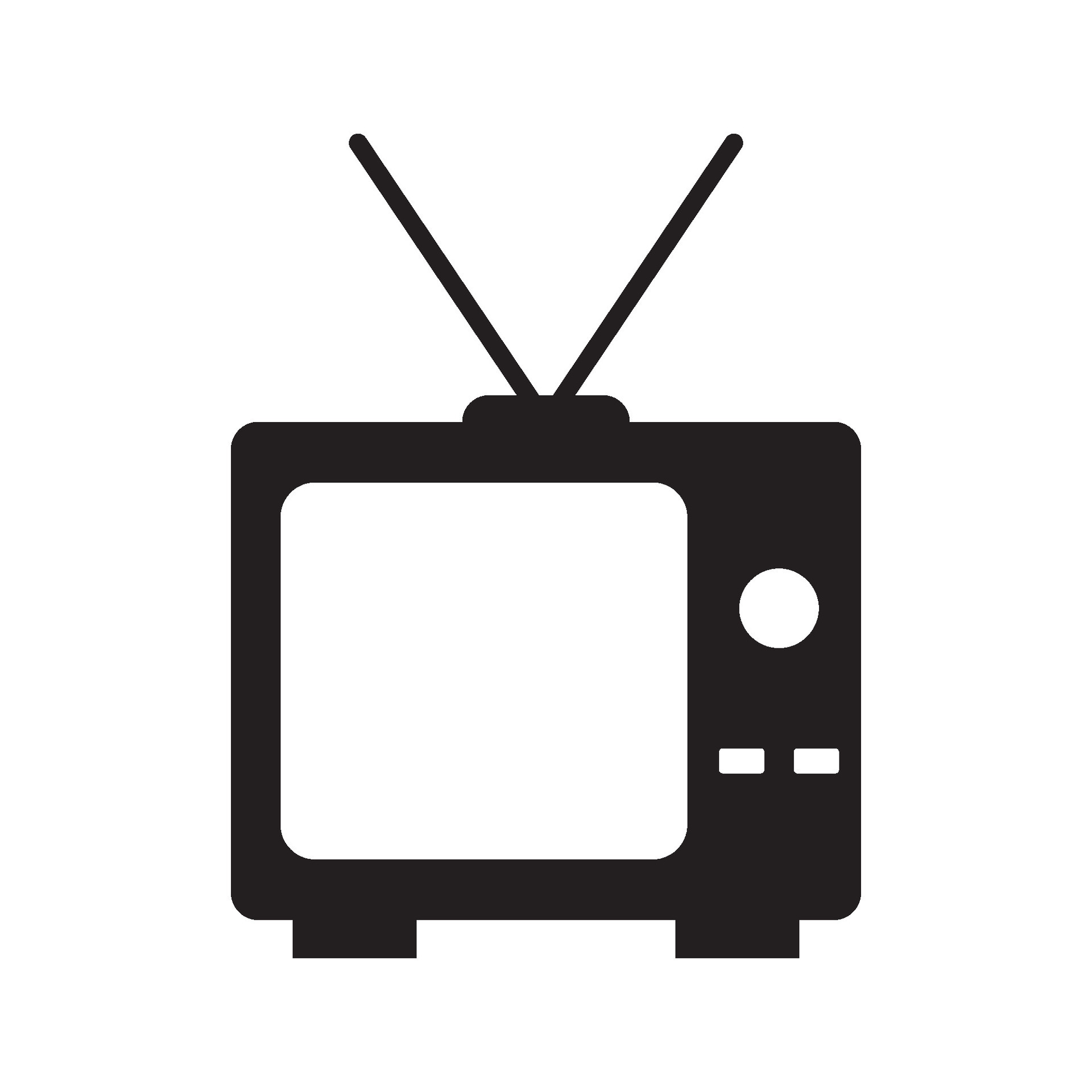 tv icon vector 25734860 Vector Art at Vecteezy