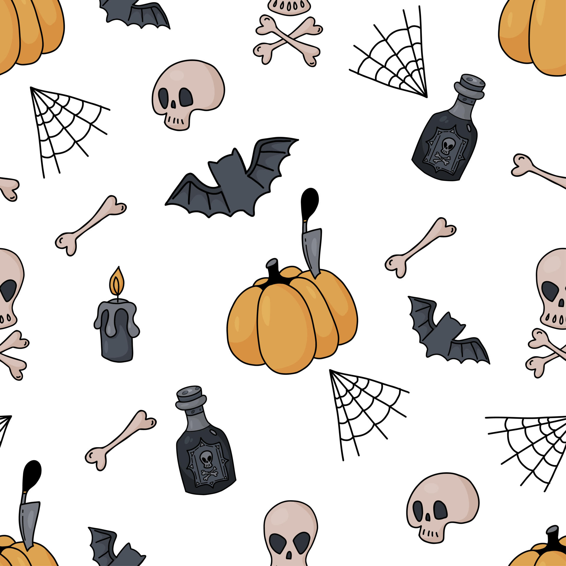 Halloween Seamless pattern 25737650 PNG Halloween Seamless pattern 25737650 PNG