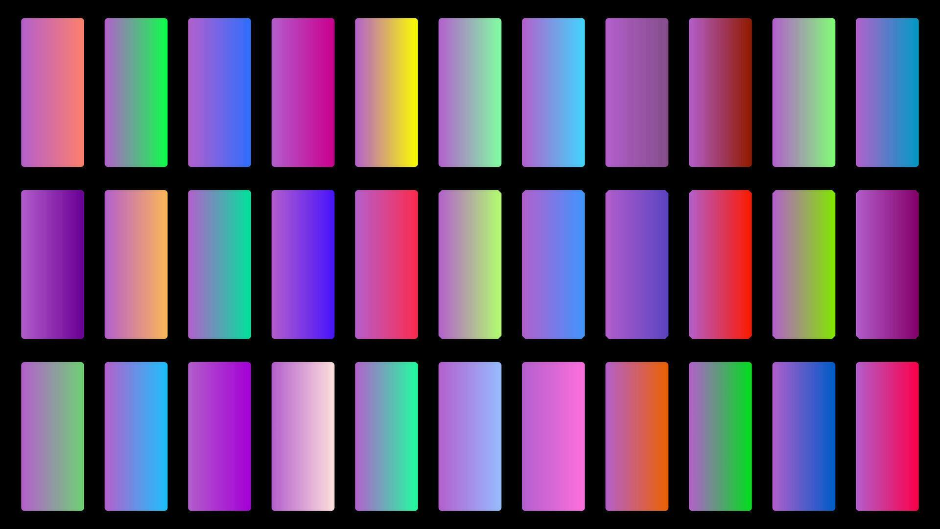 Colorful Deep Lilac Color Shade Linear Gradient Palette Swatches Web ...