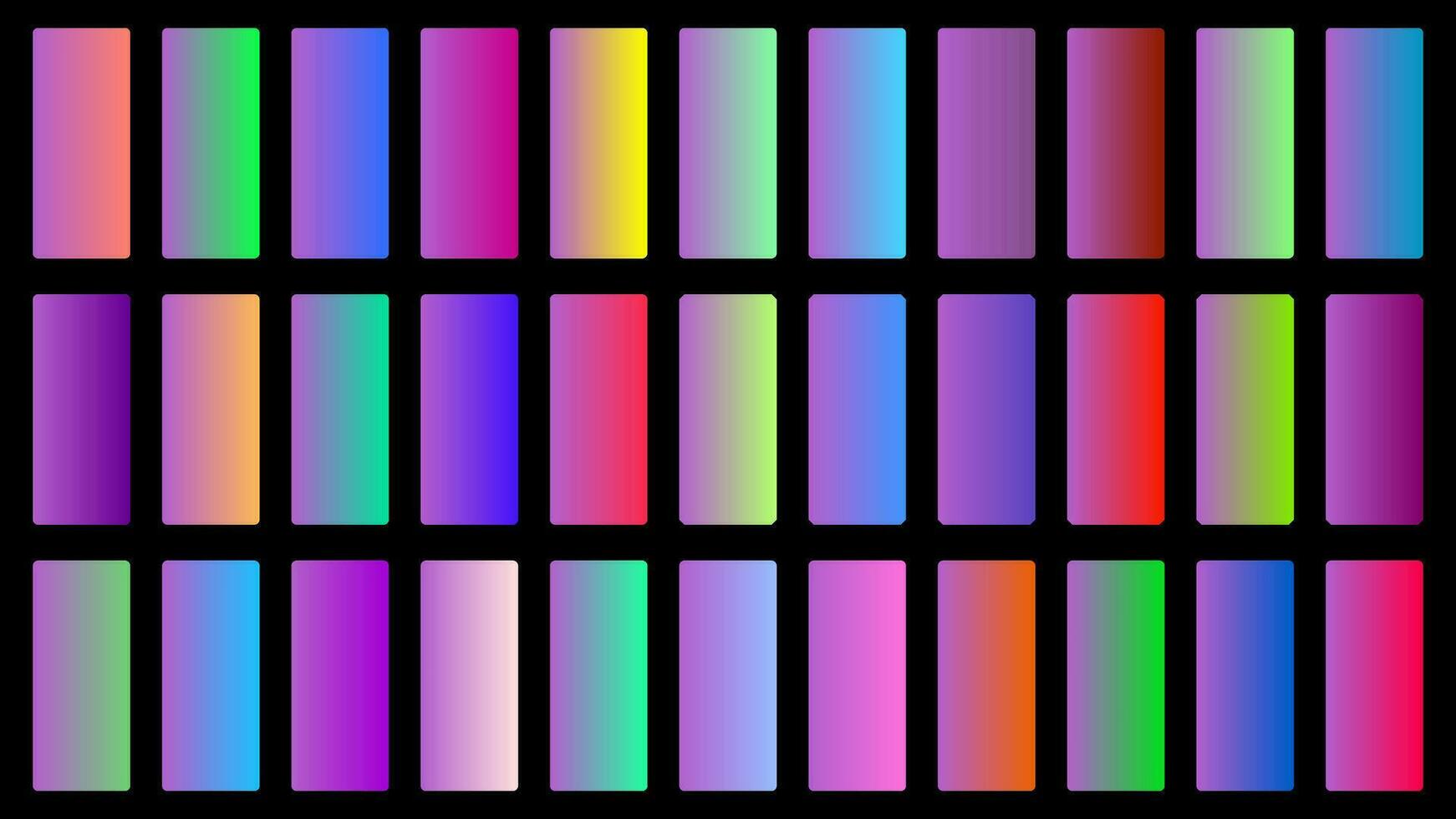 Colorful Deep Lilac Color Shade Linear Gradient Palette Swatches Web