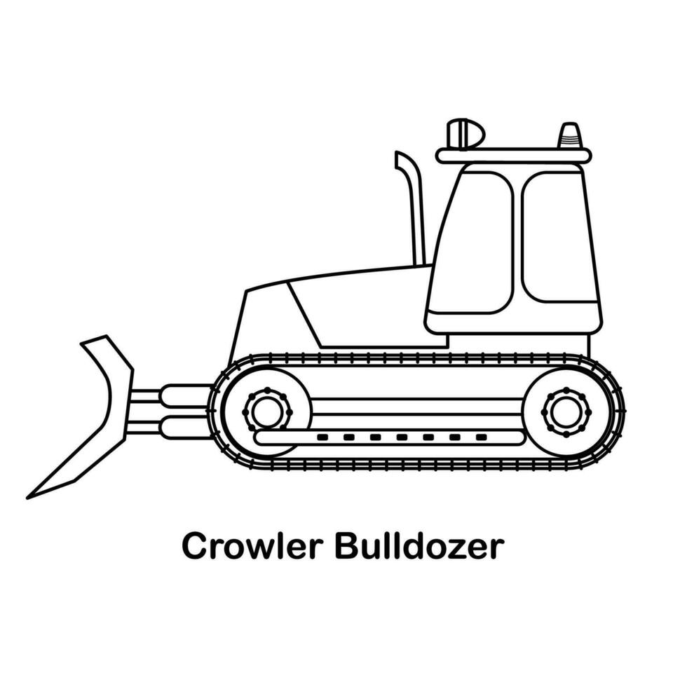 Construction vehicles coloring page 25740703 Vector Art at Vecteezy