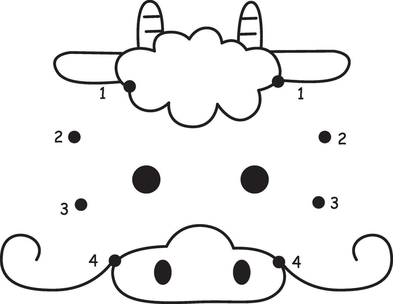 dragon Ocean Animals Dot to Dot Skip Counting cartoon doodle kawaii ...