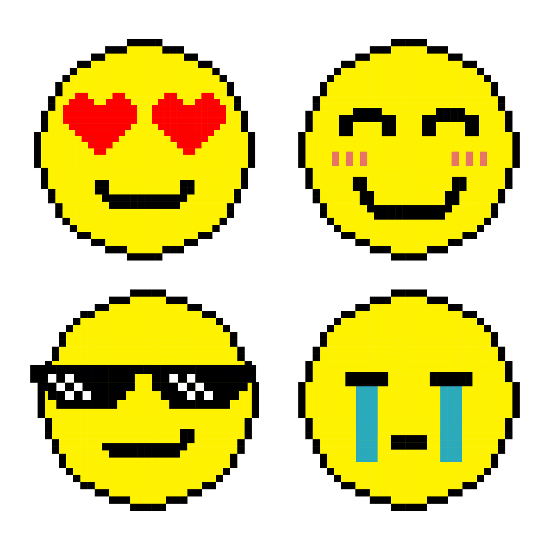 Emotion Emoji Pixel Art Pixel Art Emoji Icon Set 25741942 Vector Art At Vecteezy