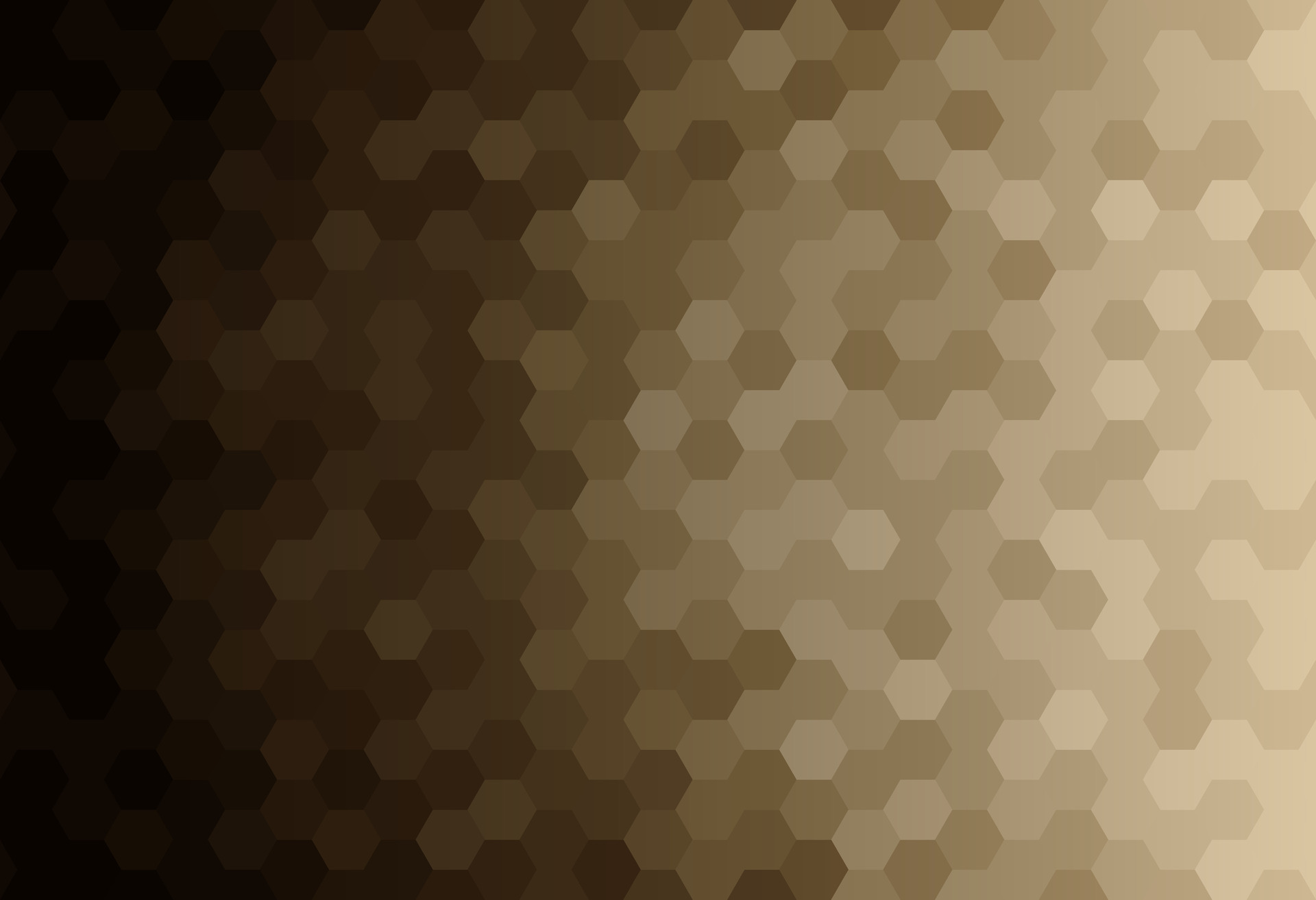 Abstract Pattern Mosaic Background Hexagon Shape With Brown Gradient Texture Design For Vector