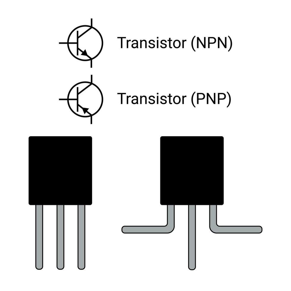 Transistor and Symbol. NPN and PNP Transistors. 25747544 Vector Art at ... Transistor and Symbol. NPN and PNP Transistors. 25747544 Vector Art at ...