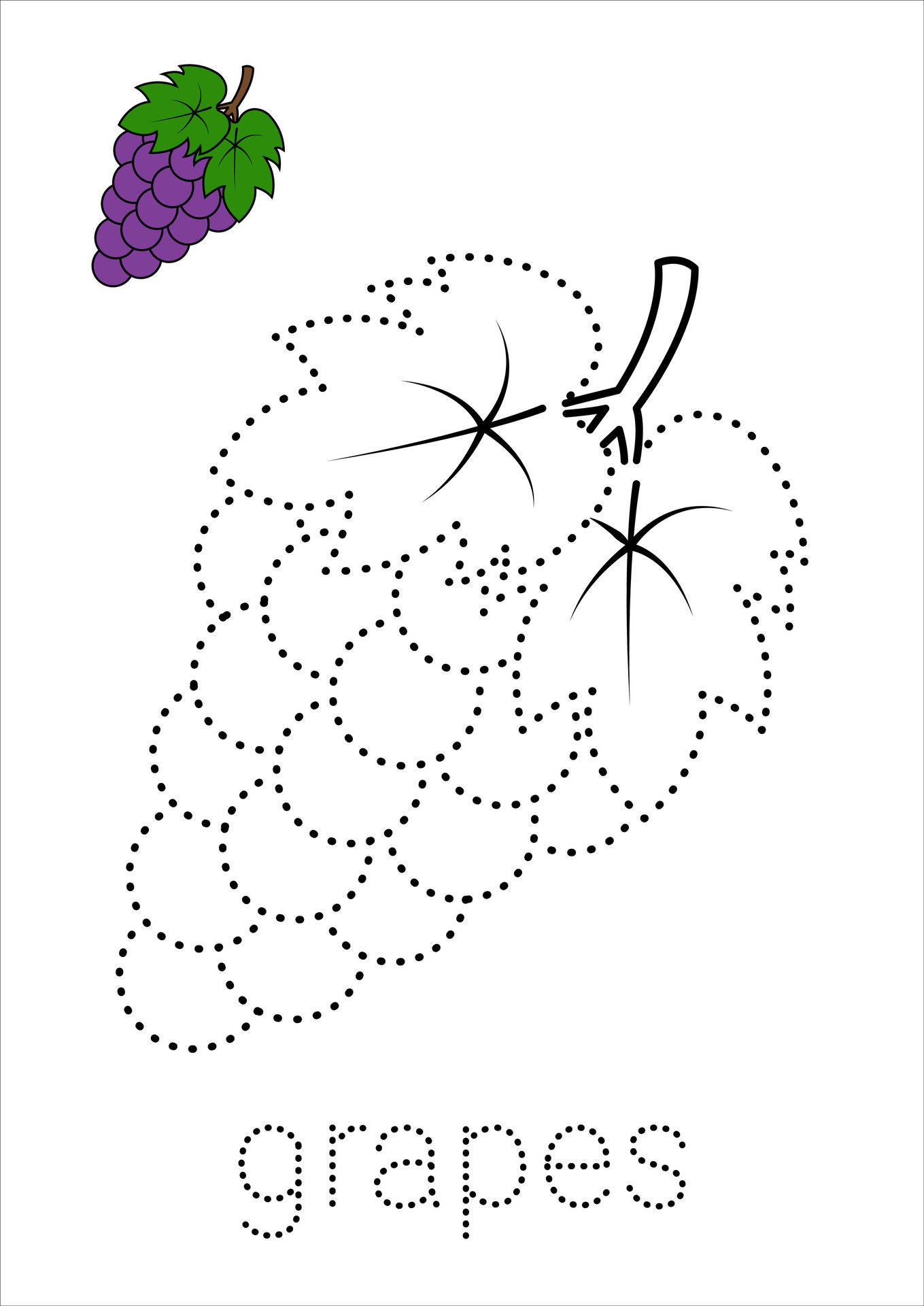 Trace and Color Grapes 25747591 Vector Art at Vecteezy Trace and Color Grapes 25747591 Vector Art at Vecteezy