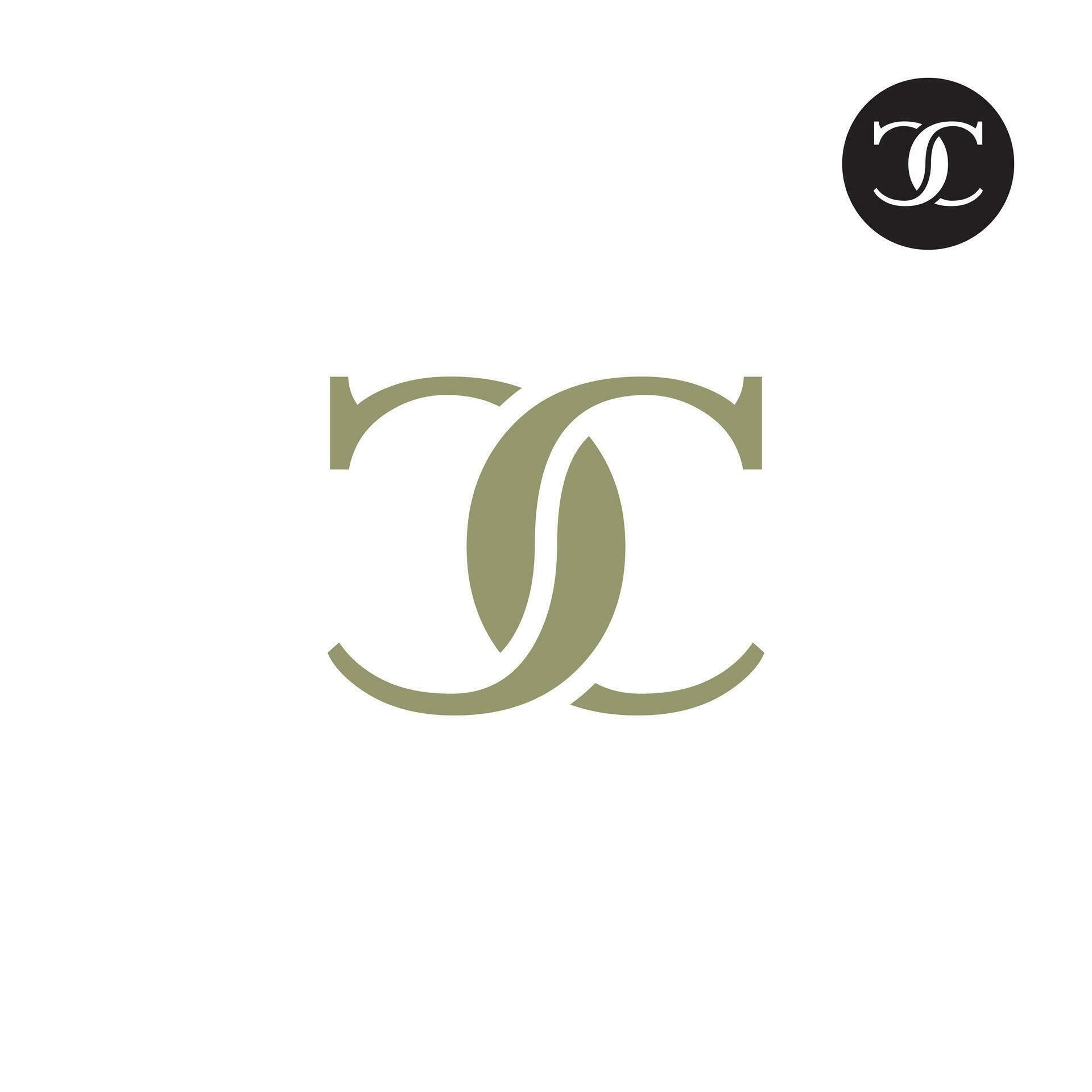 Luxury Modern Serif Letter CC Monogram Logo Design 25752561 Vector Art ...