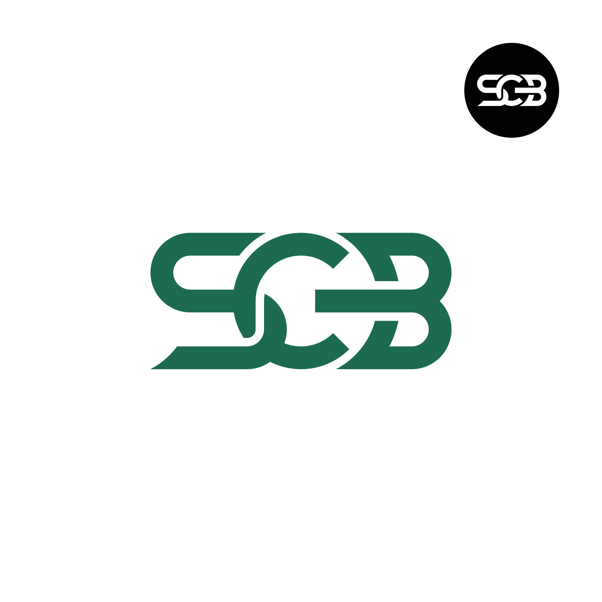 Letter Scb Monogram Logo Design 25752713 Vector Art At Vecteezy