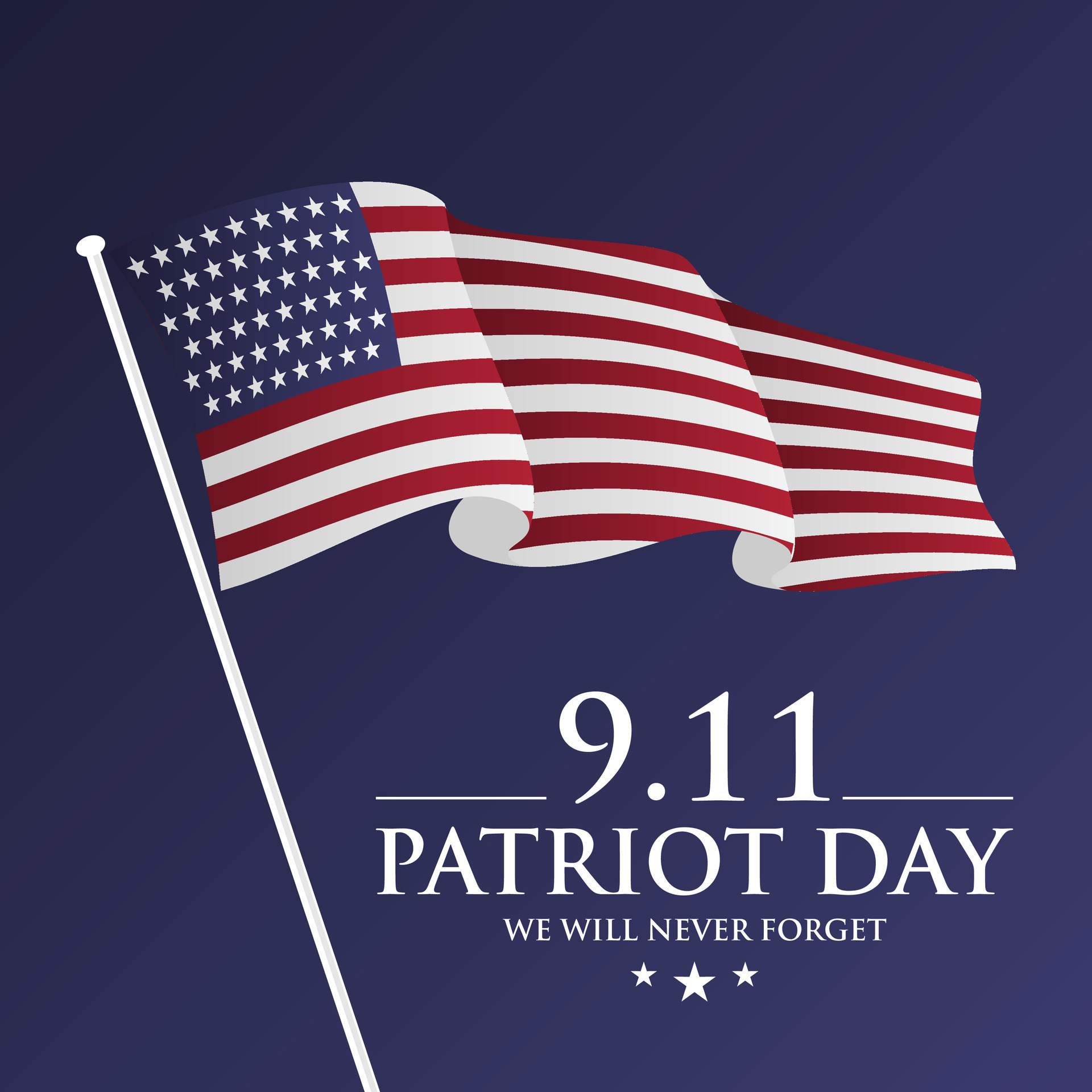 Patriot Day 9 11 USA Background Illustration with flag 25753557 Vector ...