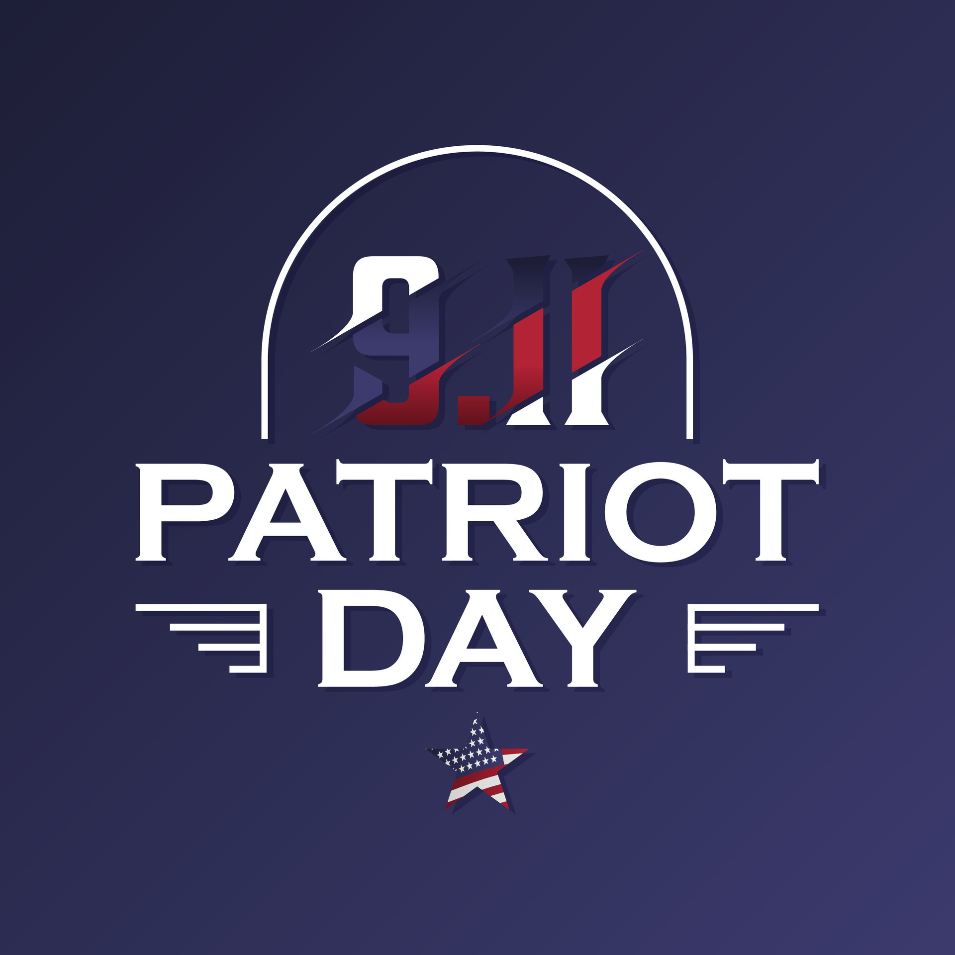 Patriot Day 9 11 USA emblem template background 25753561 Vector Art at ...