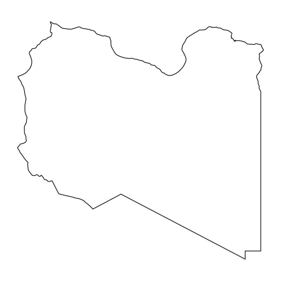 Highly detailed Libya map with borders isolated on background 25755422 Vector Art at Vecteezy