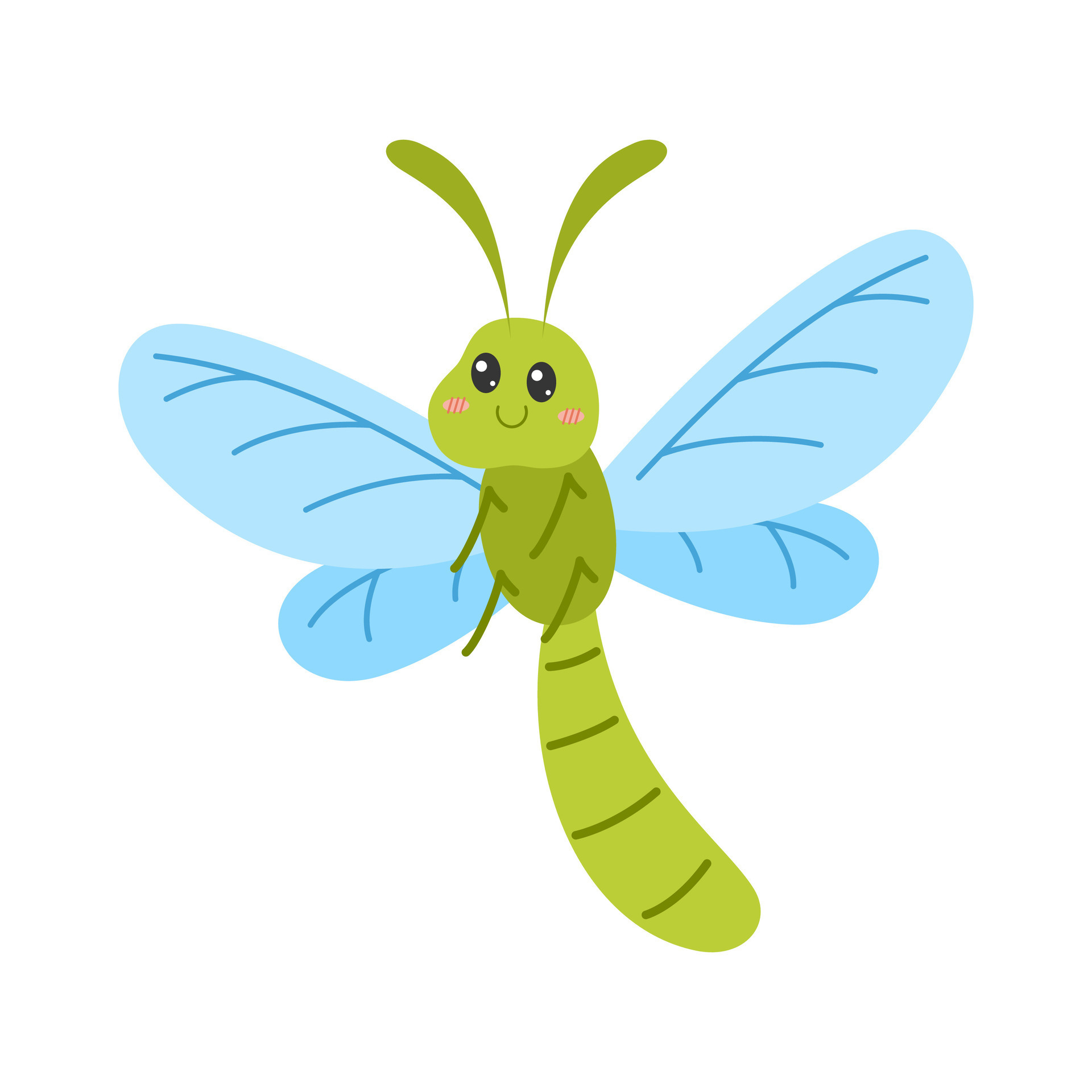 Cute Cartoon Insects With Friendly Faces Illustration Cute Bugs And Insects Cartoon Characters