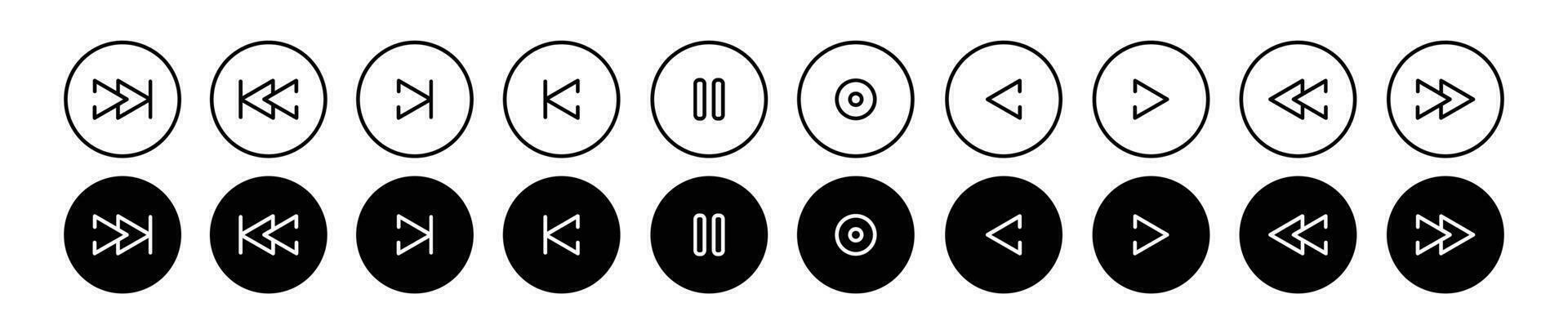play and pause buttons sign, video audio player button symbol, Vektor ... play and pause buttons sign, video audio player button symbol, Vektor ...