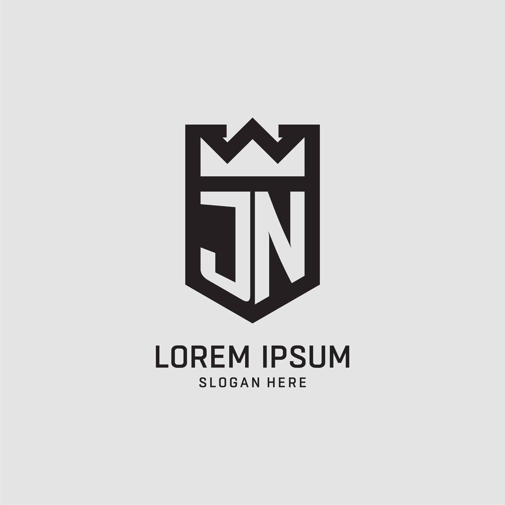 Initial JN logo shield shape, creative esport logo design 25758559 ... Initial JN logo shield shape, creative esport logo design 25758559 ...