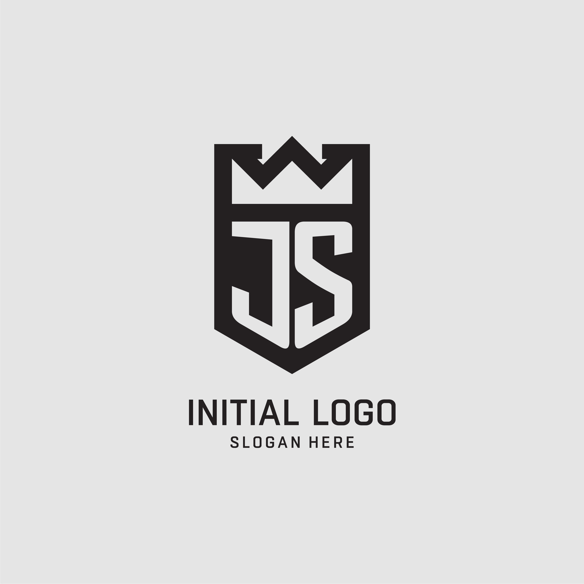 Initial Js Logo Shield Shape Creative Esport Logo Design 25758564 Vector Art At Vecteezy