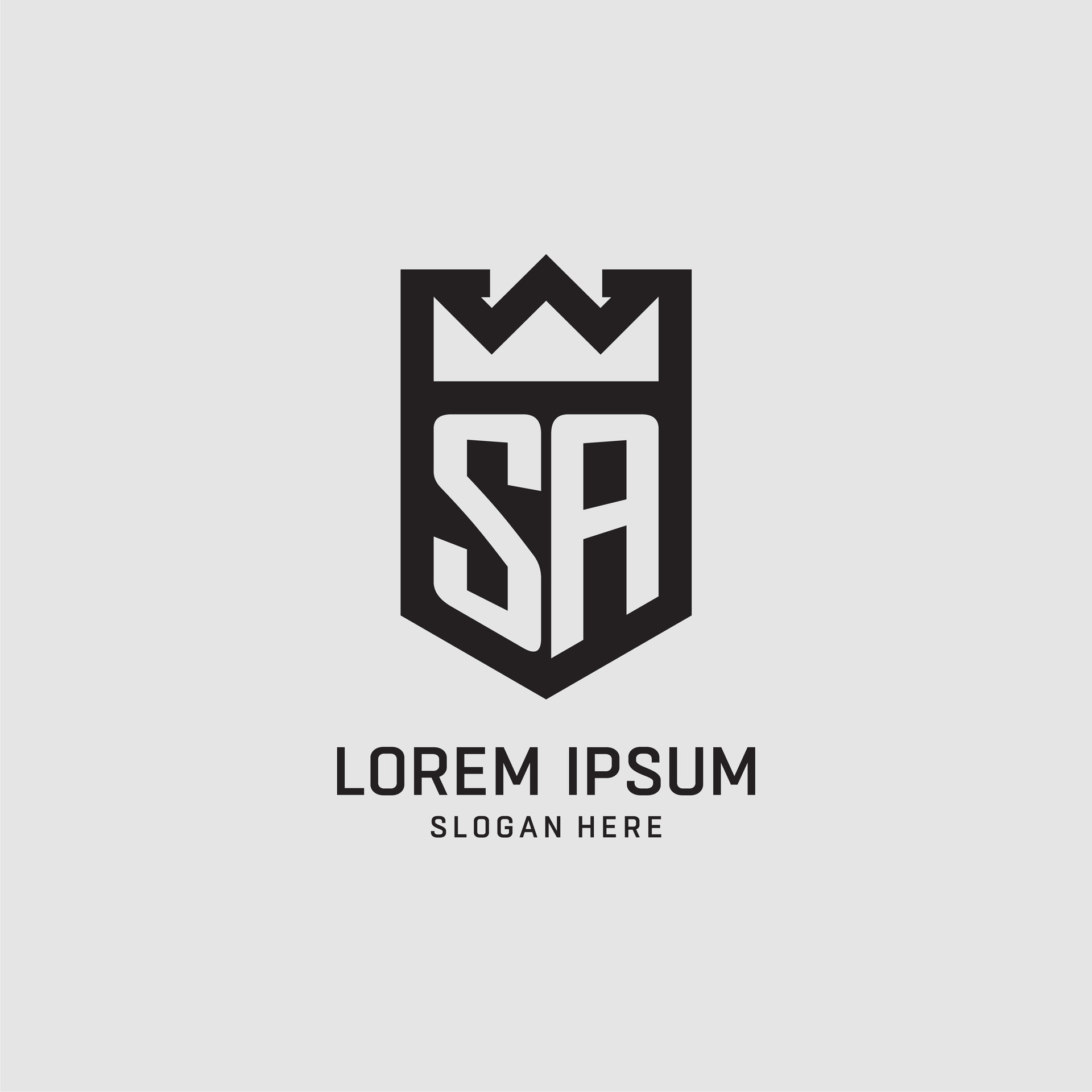 Initial SA logo shield shape, creative esport logo design 25758781 ... Initial SA logo shield shape, creative esport logo design 25758781 ...