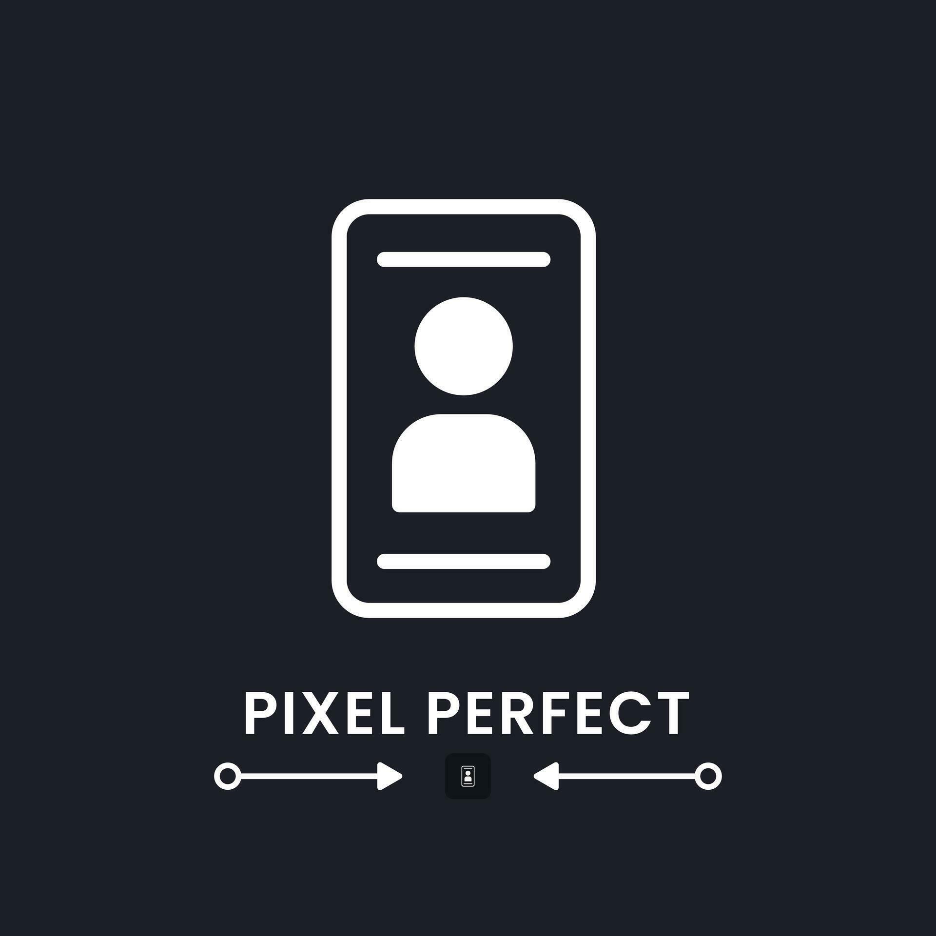 Personal Profile White Solid Desktop Icon Mobile Authentication