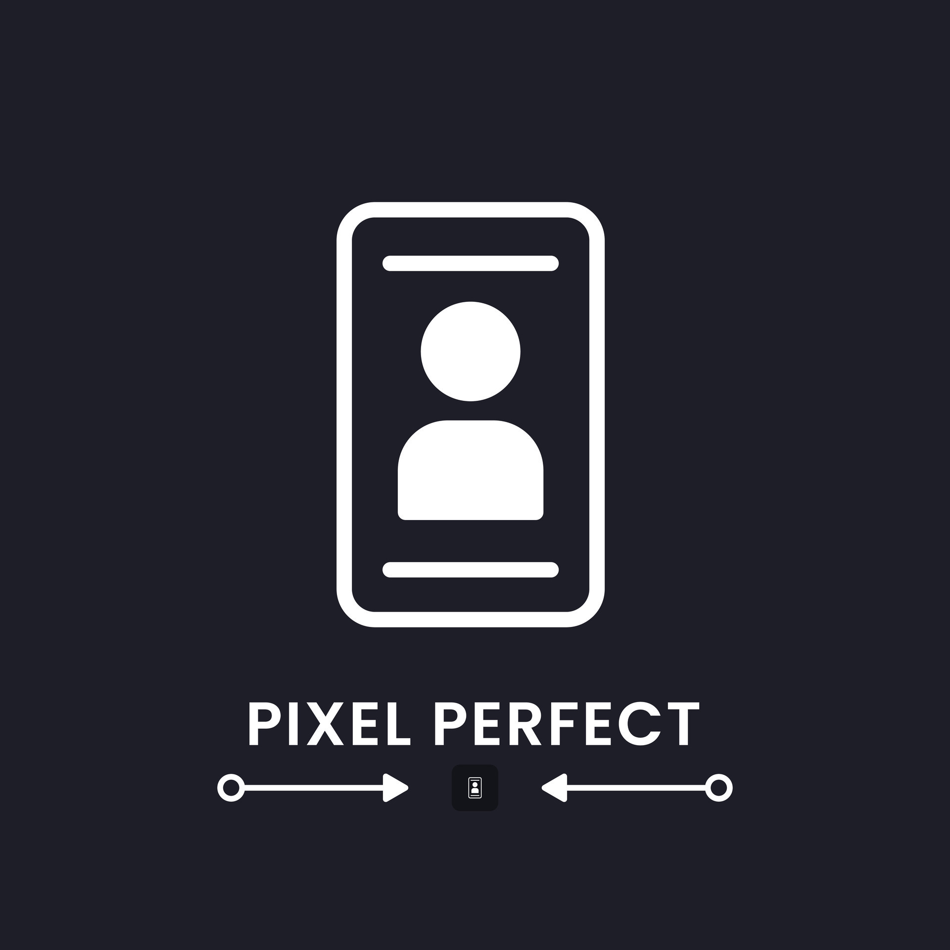 Personal Profile White Solid Desktop Icon Mobile Authentication Identity Verification Pixel