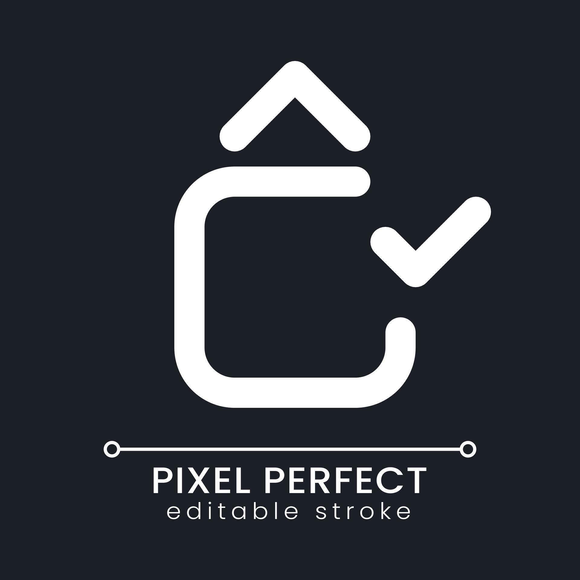 Jump animation applying pixel perfect white linear ui icon for dark theme. Add video effect ...