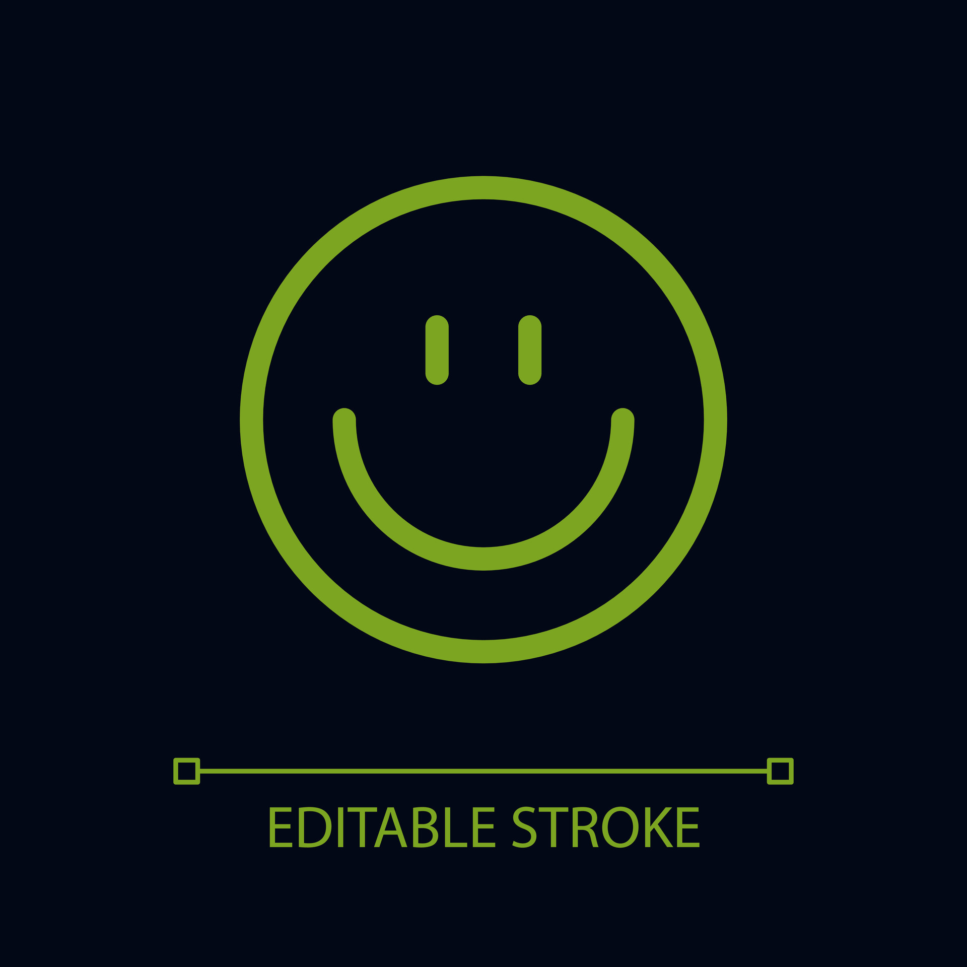Smiling Emoji Pixel Perfect Color Linear Ui Icon For Dark Theme Feelings Expression Outline