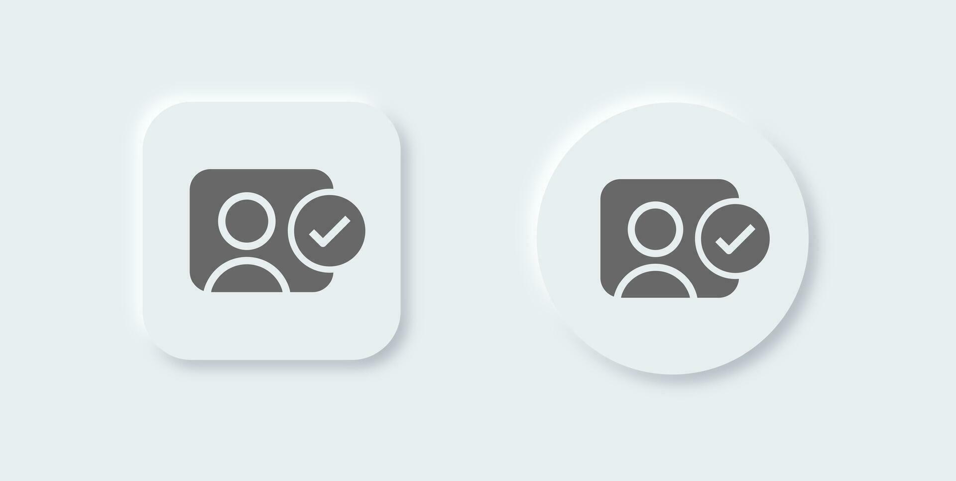 User Solid Icon In Neomorphic Design Style Profile Signs Vector Illustration 25767872 Vector