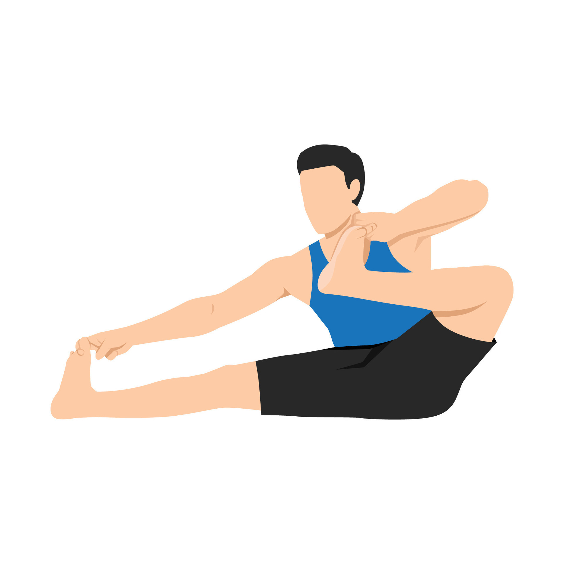 Man Performs Yoga Asana Akarna Dhanurasana Or Ardzhunasana Archer Pose Or Pose Arjuna On Rug