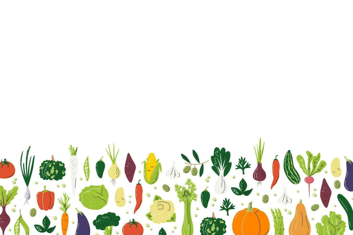 Veggie Border Vector Art, Icons, and Graphics for Free Download