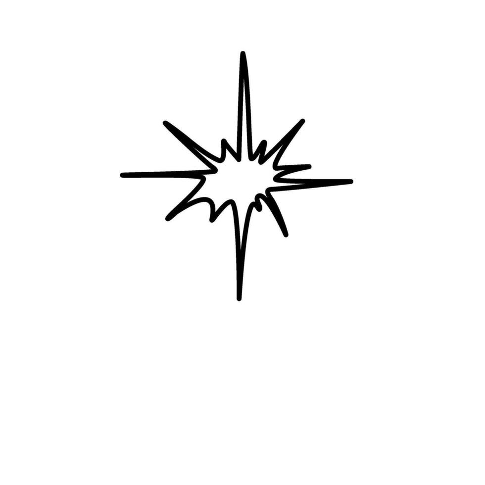sparkle star line art glitter outline 25771288 Vector Art at Vecteezy