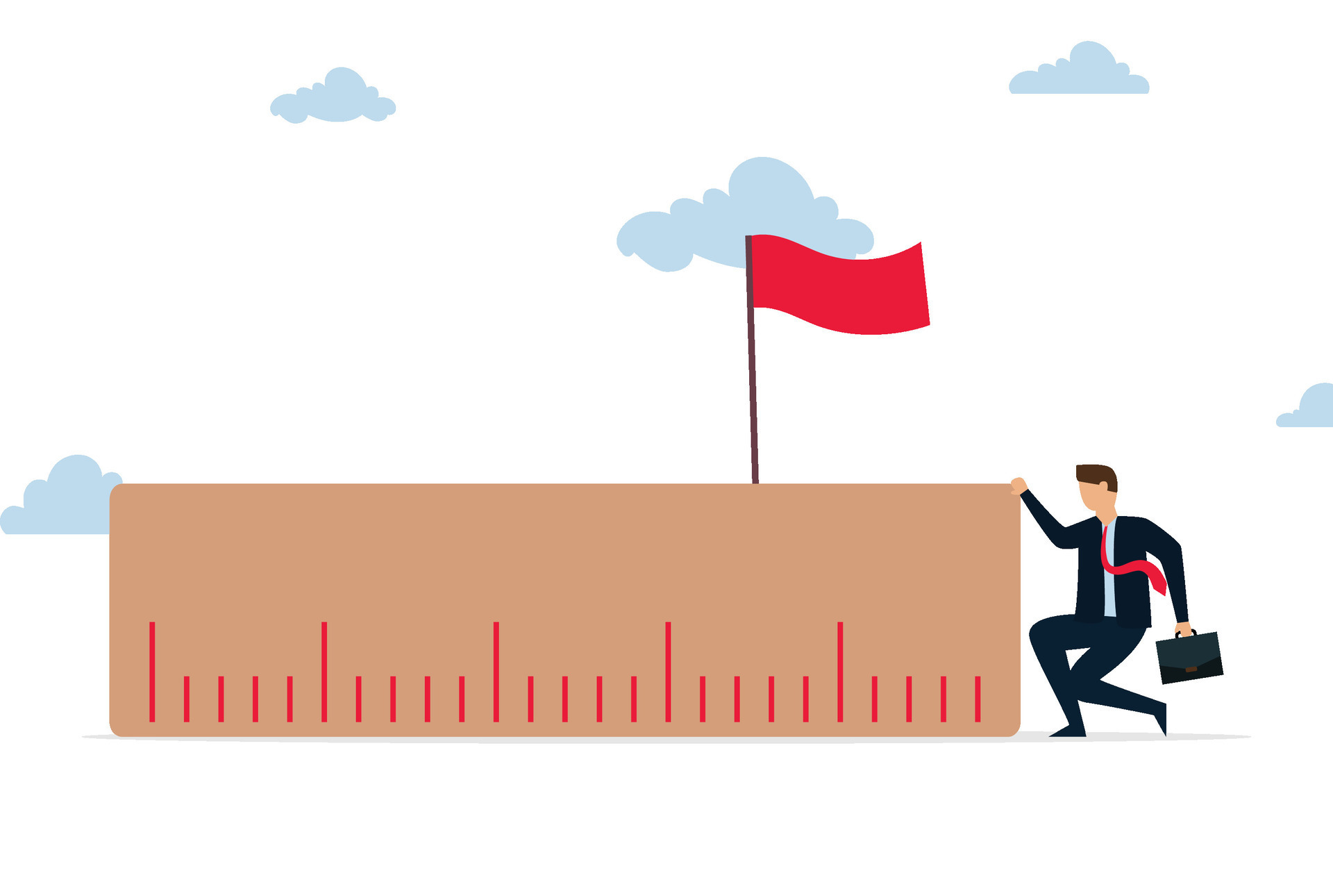 Measuring business success. A wise businessman uses a measuring to ... Measuring business success. A wise businessman uses a measuring to ...