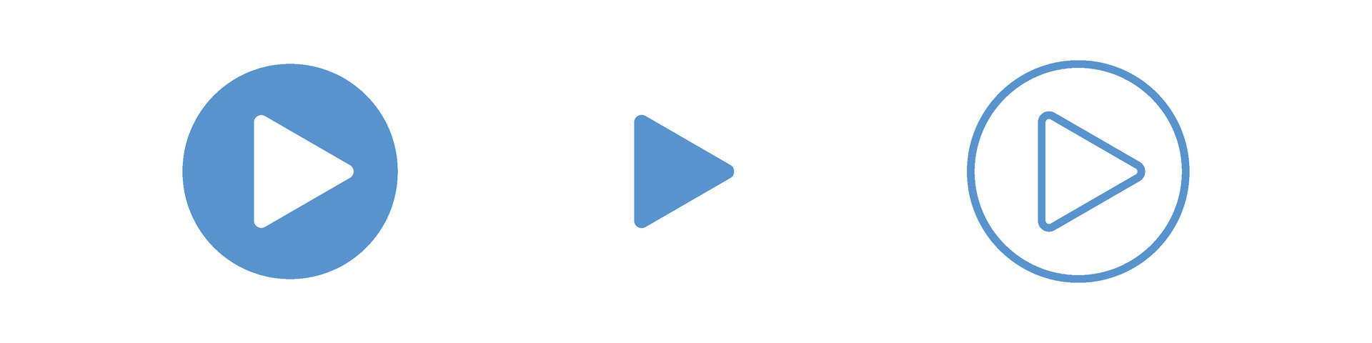 Play button vector icon. Vector illustration for graphic design, Web ...